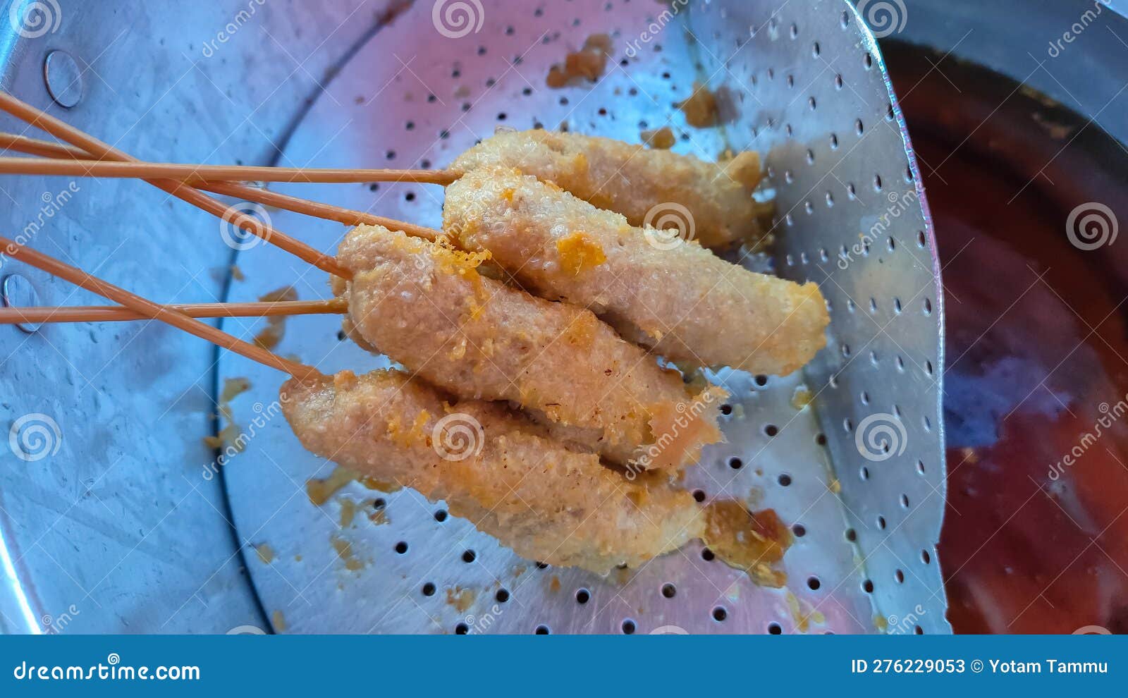 Fried Sempolan is Sold by Local Traders Stock Image - Image of ...