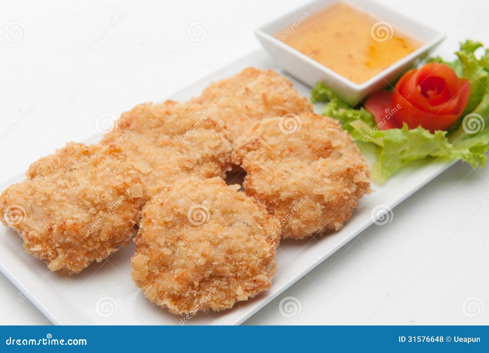 Fried shrimp cake stock photo. Image of cuisine, deep - 31576648