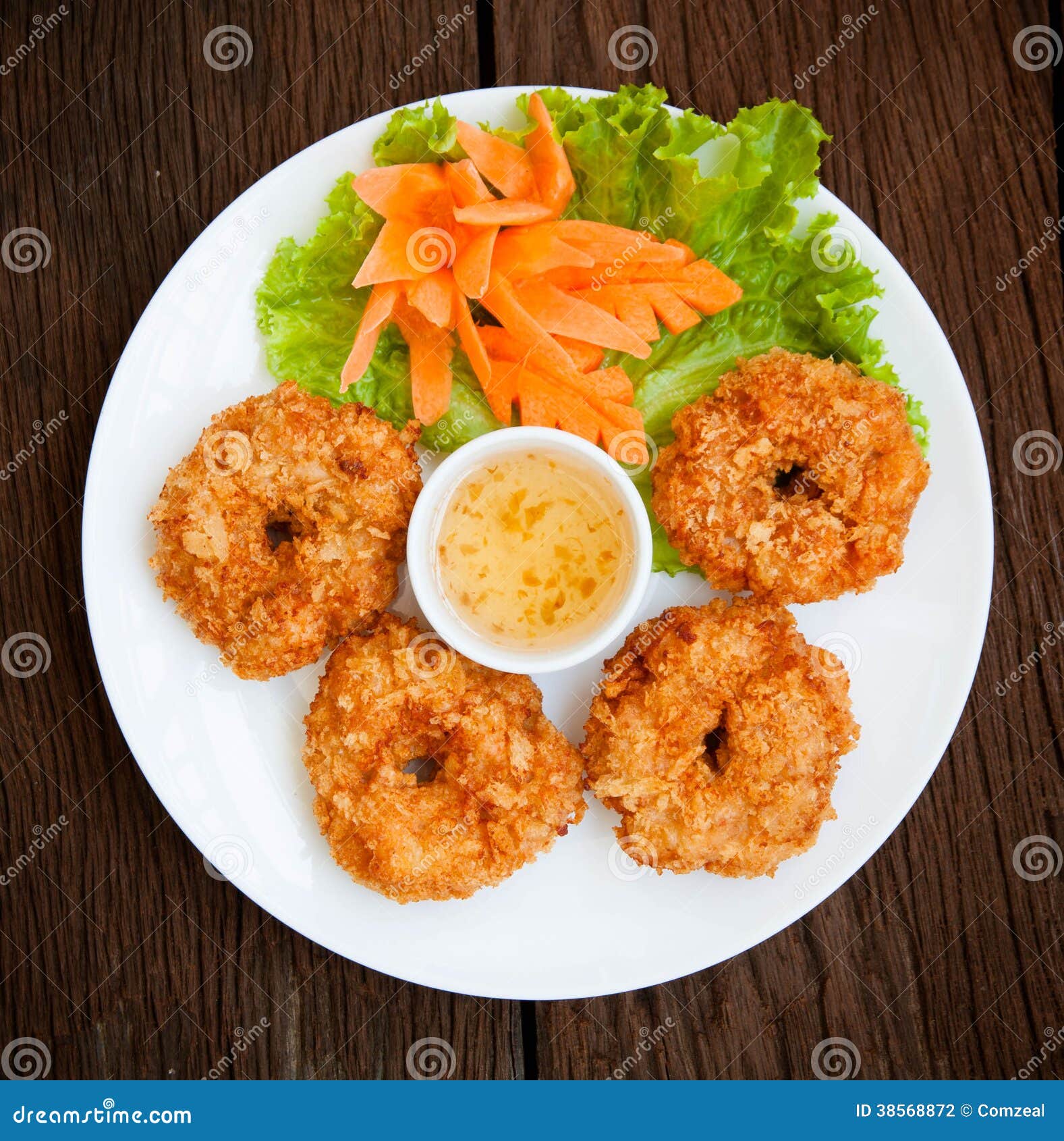 Fried shrimp cake stock photo. Image of sweet, carrot - 38568872