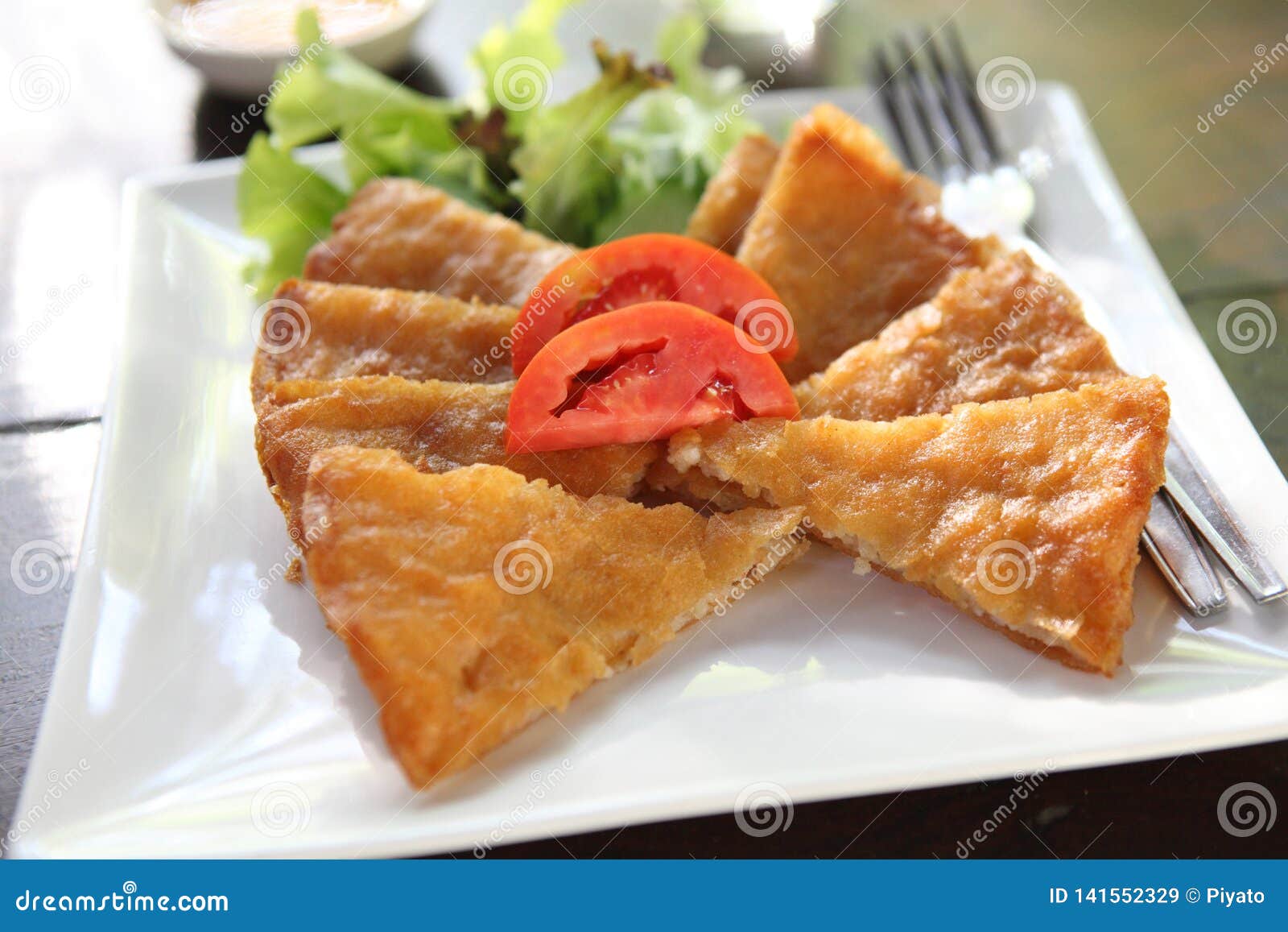 Fried shrimp roti stock image. Image of dough, flour - 141552329