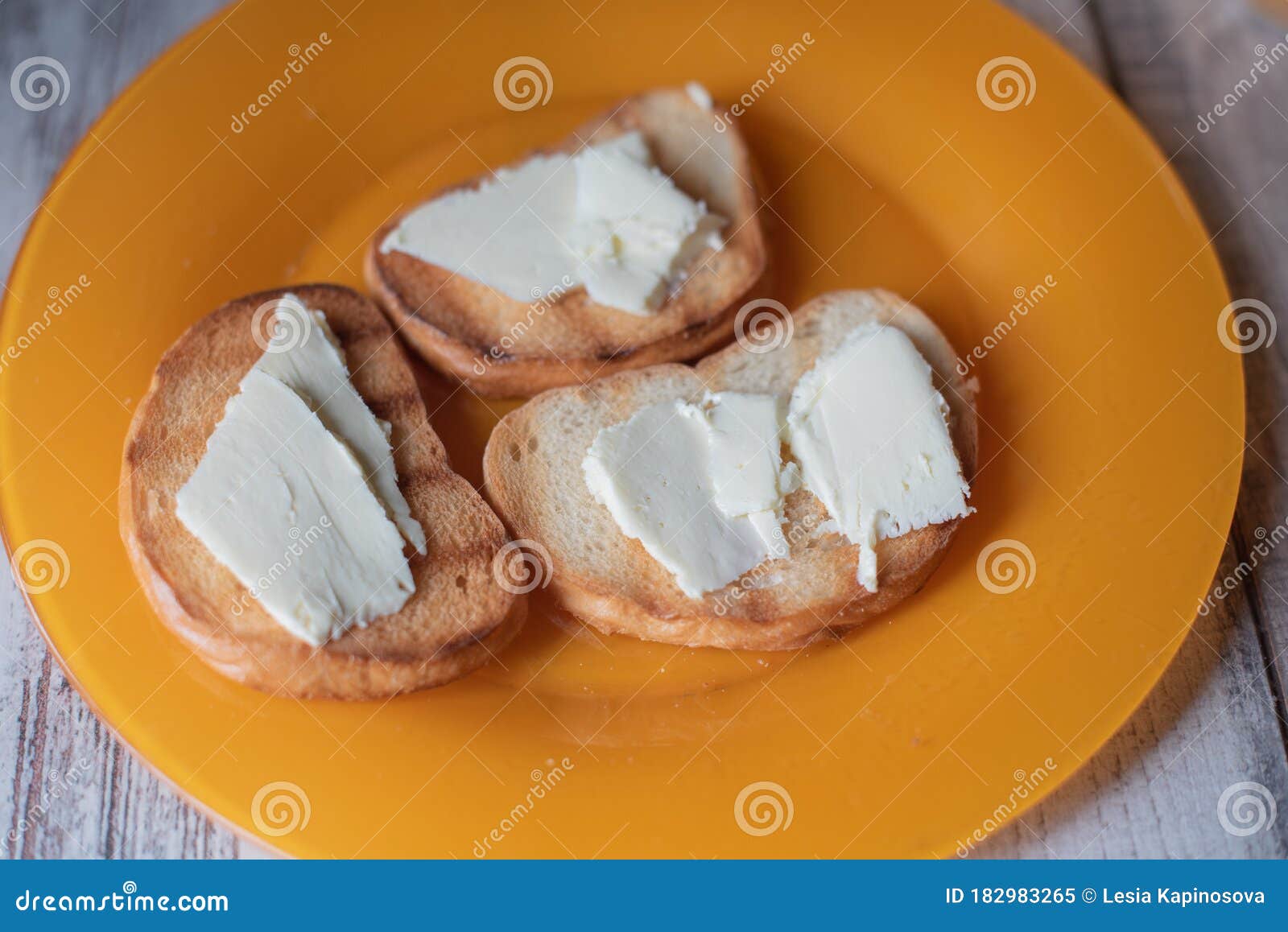 Fried Slice of Toast with Butter Top View Stock Image - Image of knife ... Fried Slice of Toast with Butter Top View Stock Image - Image of knife ...