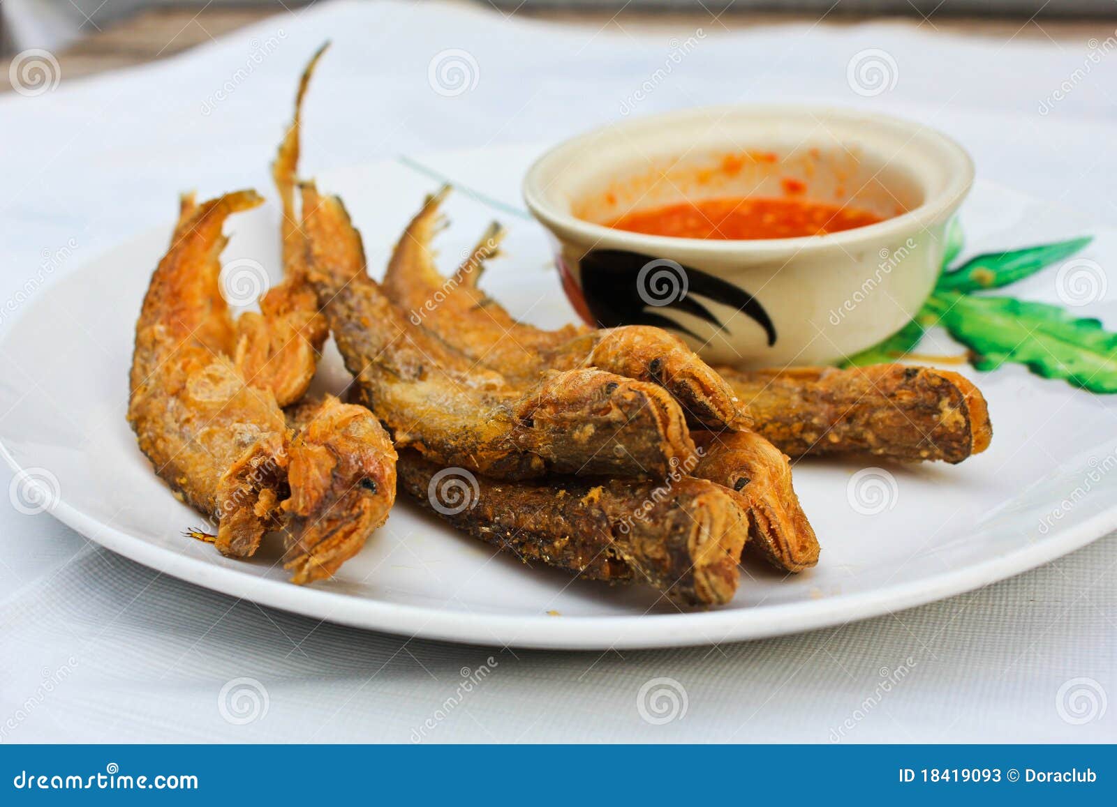 Fried small fish. stock image. Image of preparing, gourmet - 18419093