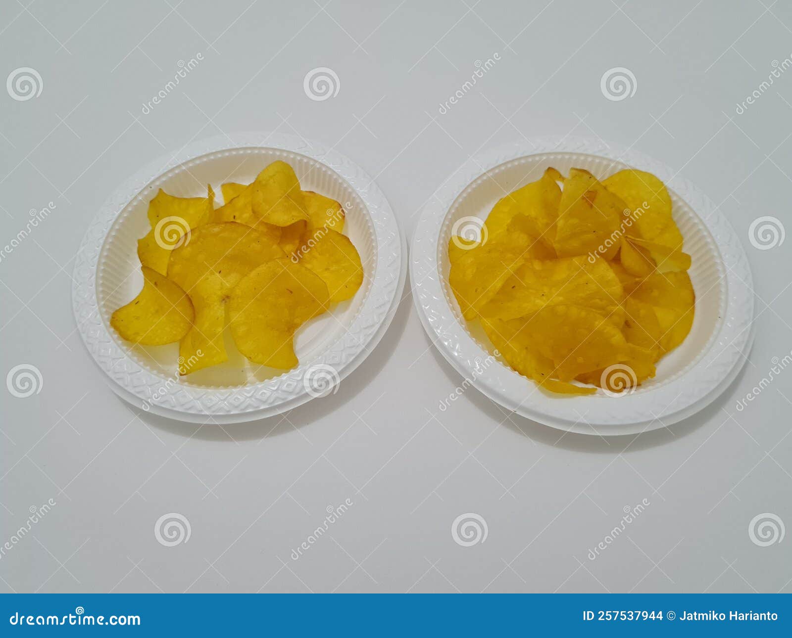 Fried Snacks Made from Cassava and Spices, Called Cassava Chips Stock ...