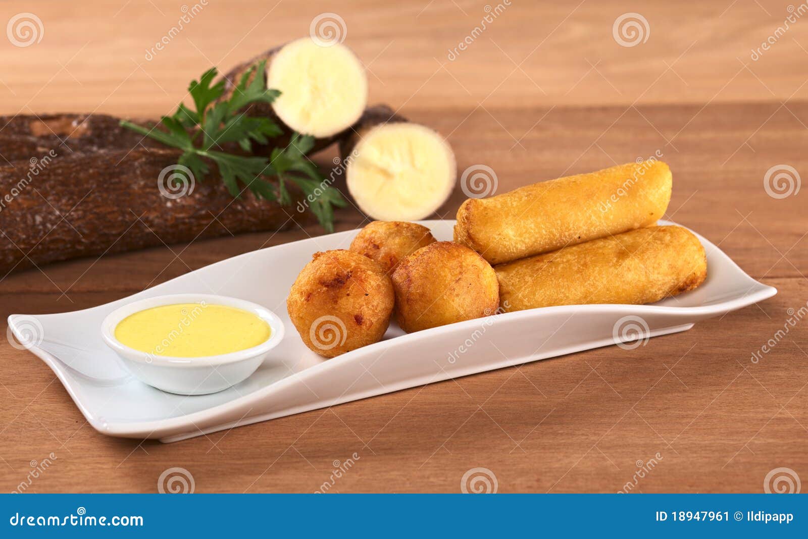 Fried Snacks out of Manioc stock image. Image of prepared - 18947961