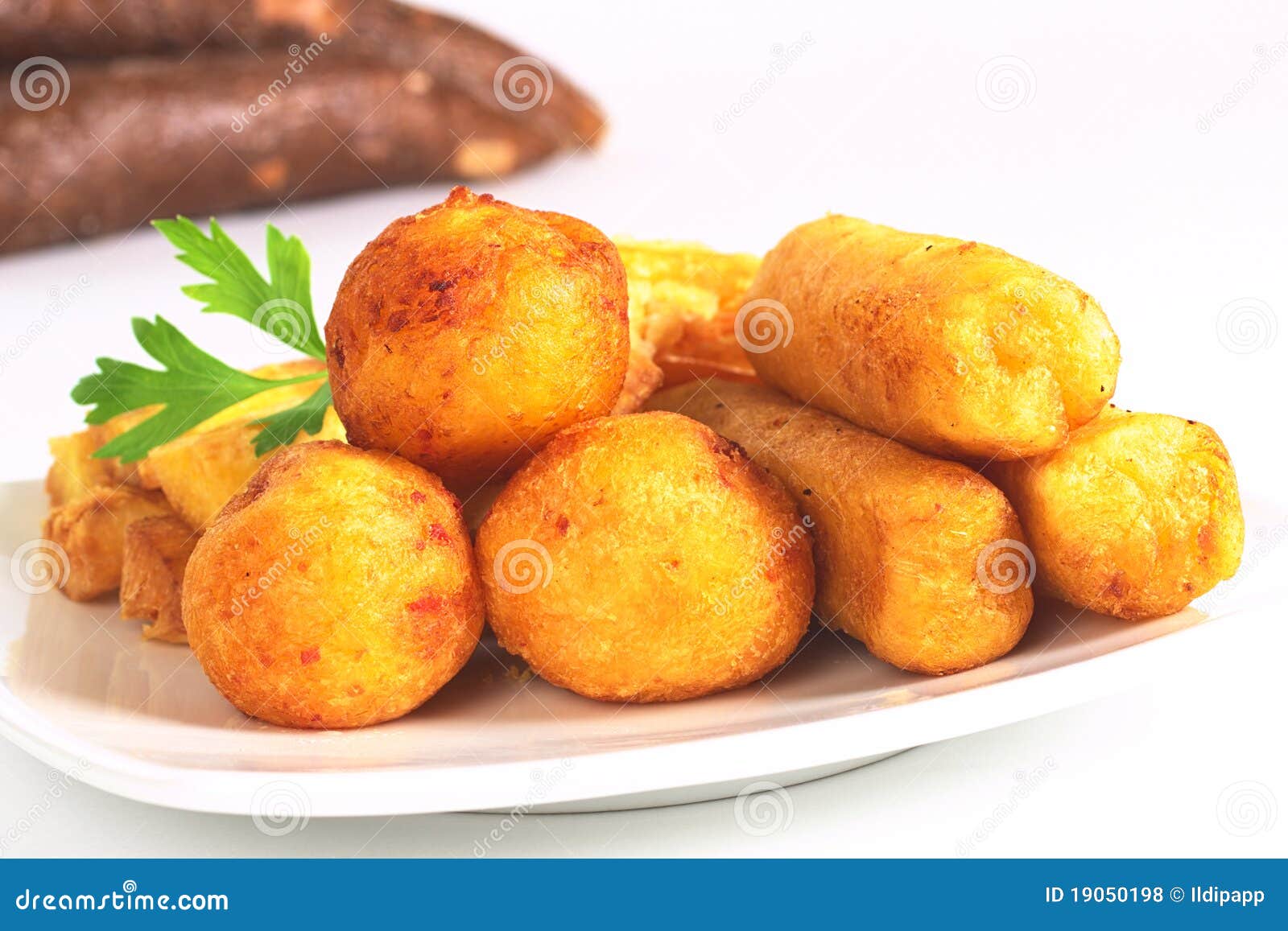 Fried Snacks out of Manioc stock photo. Image of root - 19050198