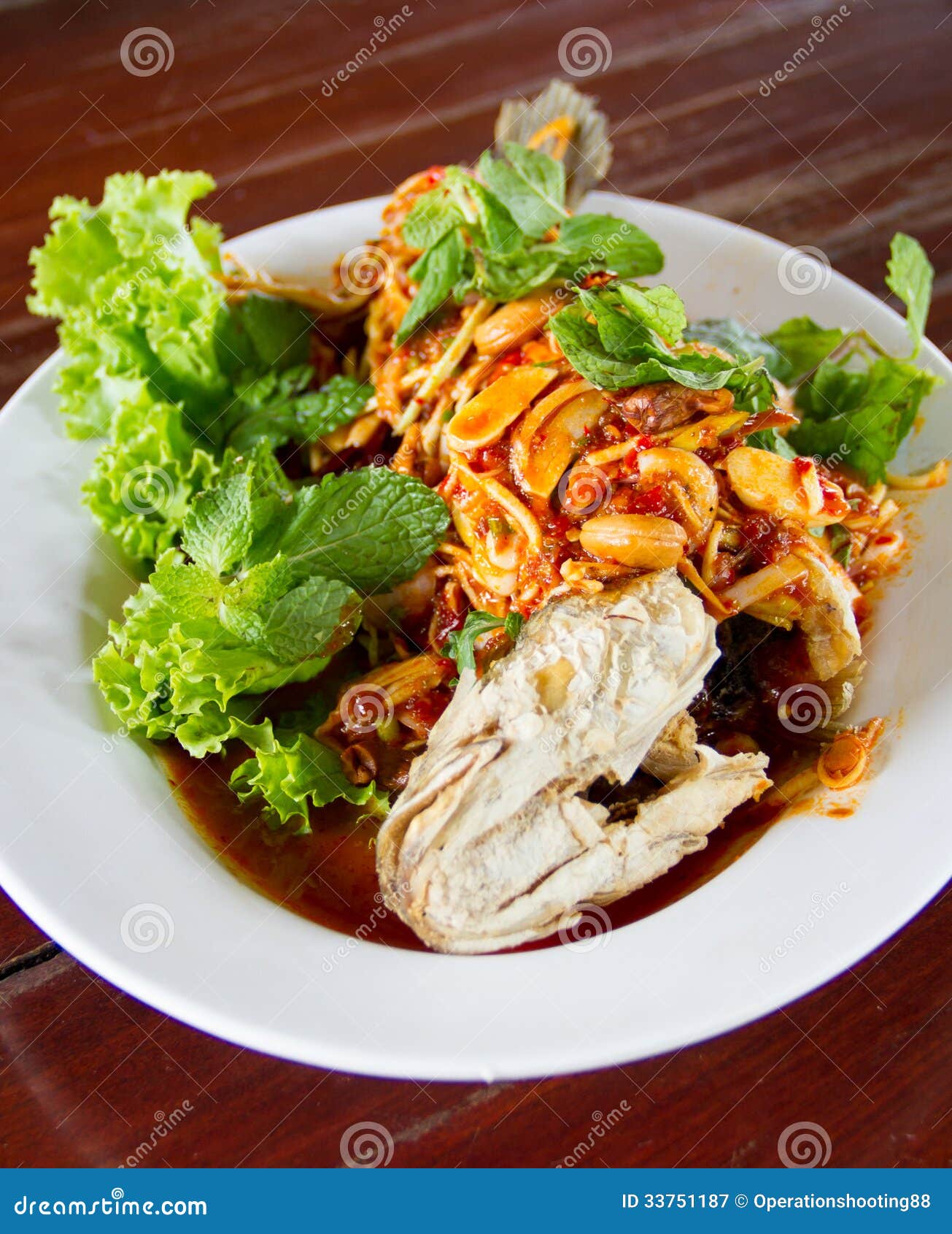 Fried Snakehead Fish Profundo Imagem de Stock - Imagem de lanche ...