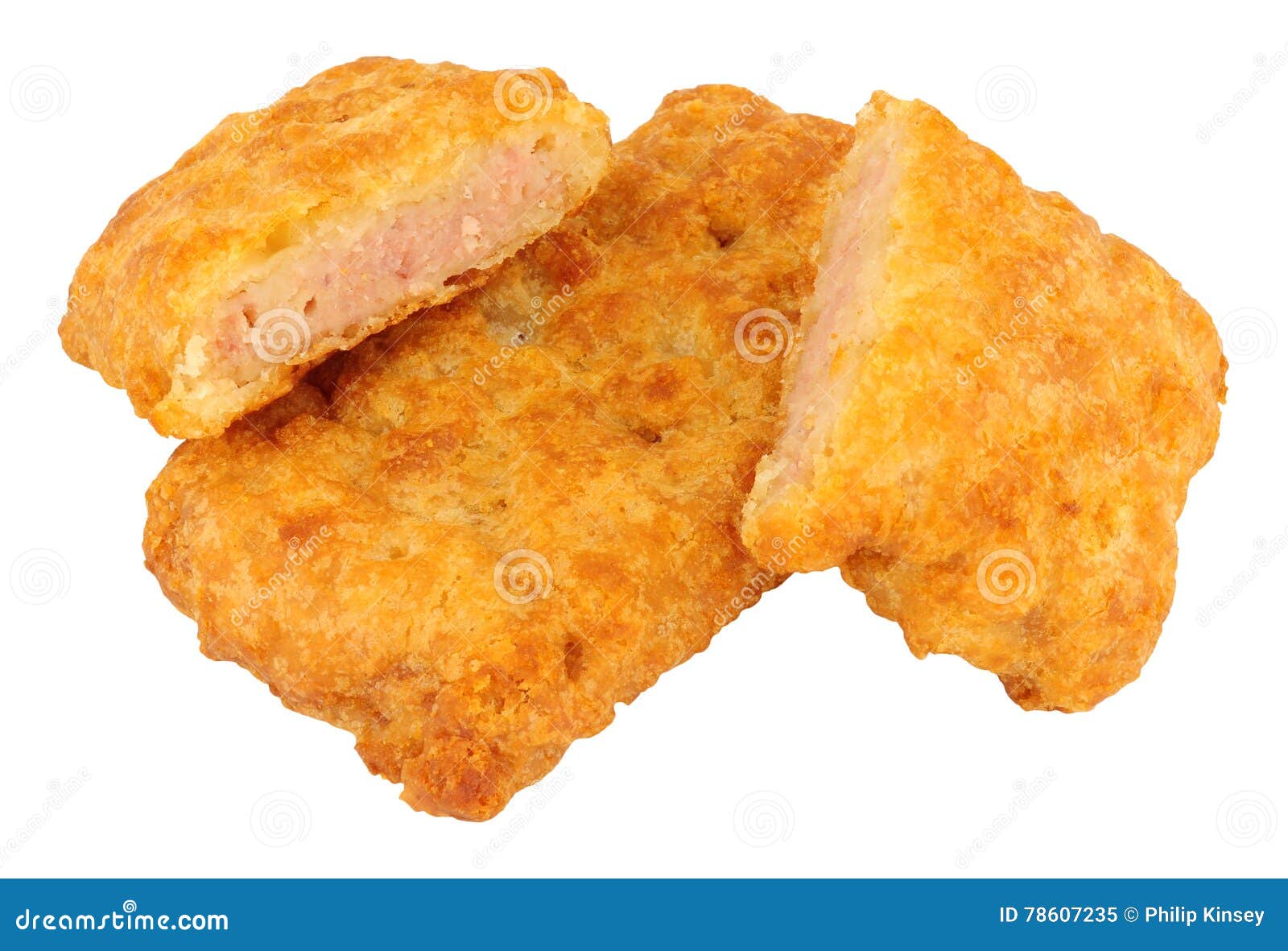 Fried Spam Fritters stock image. Image of meat, fried - 78607235