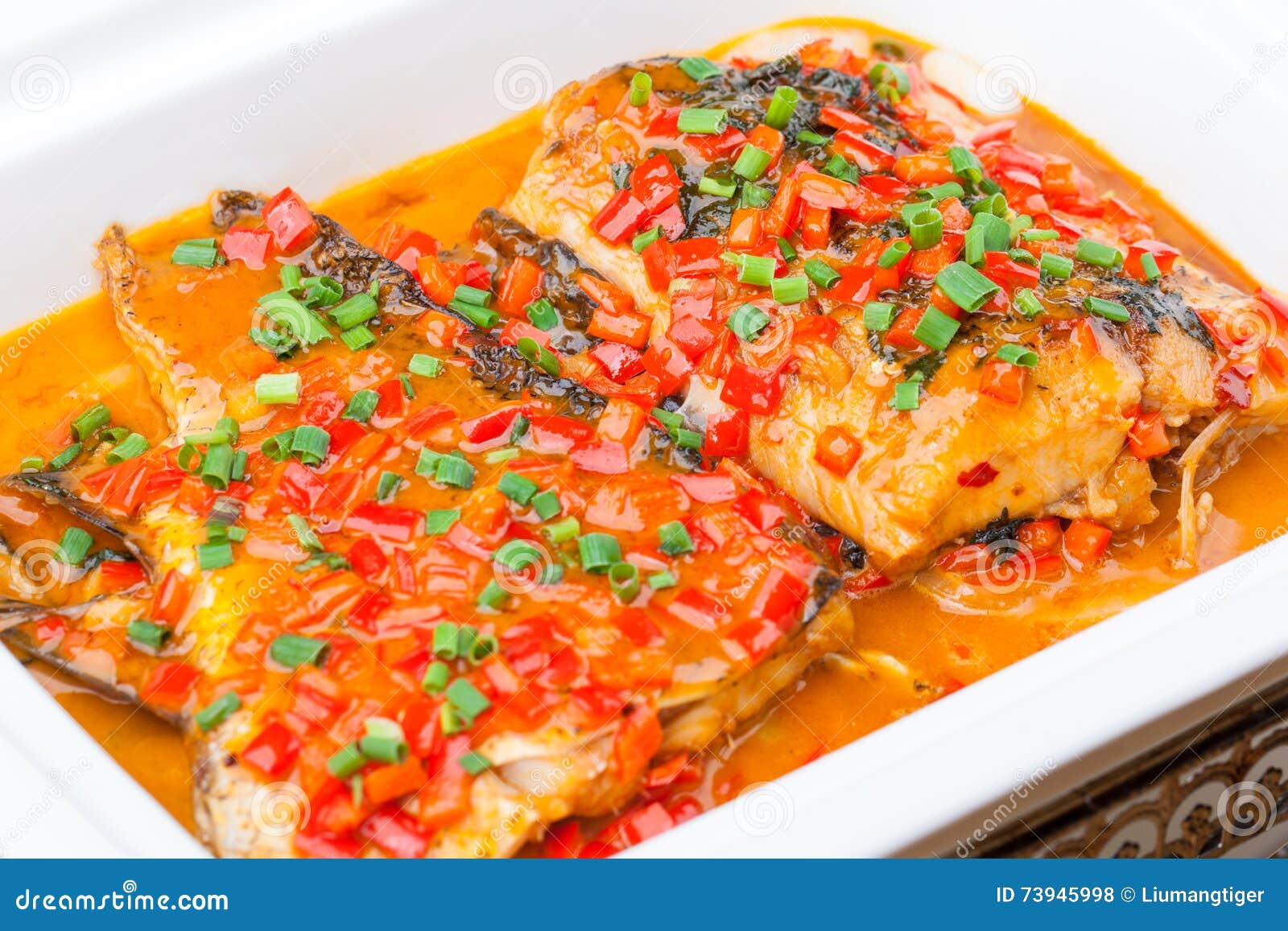 Fried spicy fish pieces stock photo. Image of cuisine - 73945998