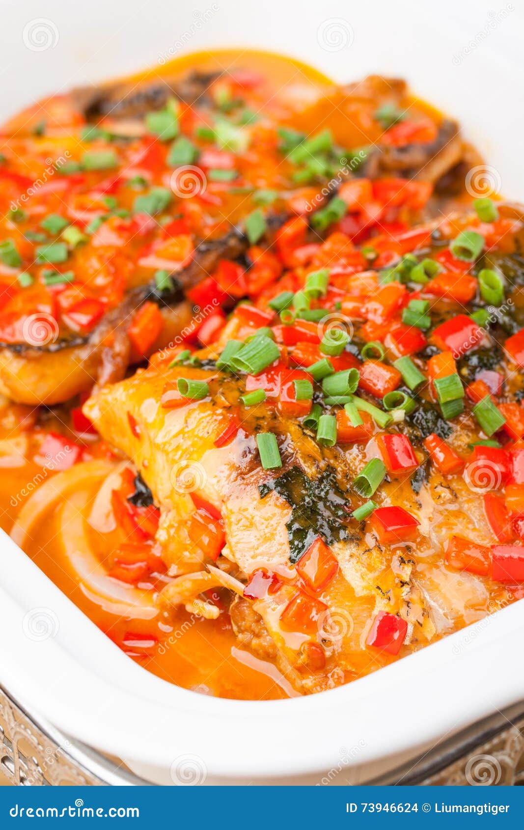 Fried spicy fish pieces 3 stock photo. Image of chili - 73946624