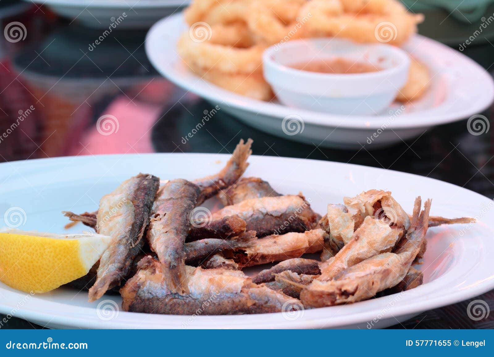 Fried sprats. stock image. Image of cooked, fish, seafood - 57771655