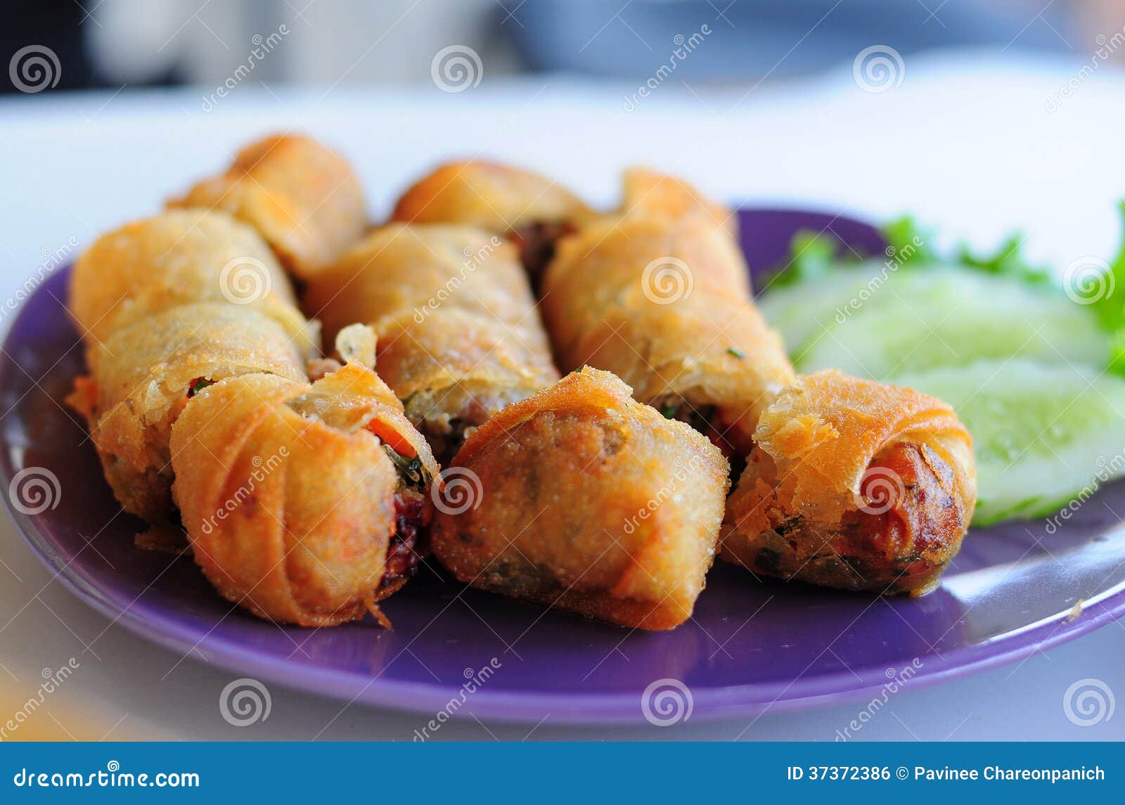 Fried spring roll stock photo. Image of spring, food - 37372386