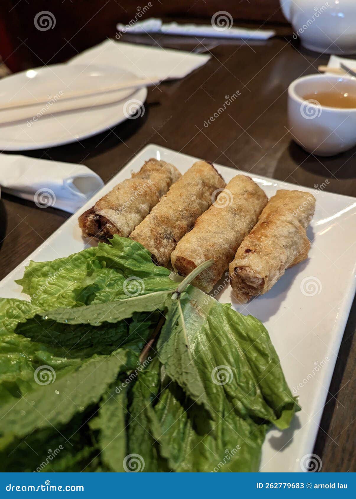 Fried Spring Roll Vietnamese Appetizer Stock Image - Image of breakfast ...