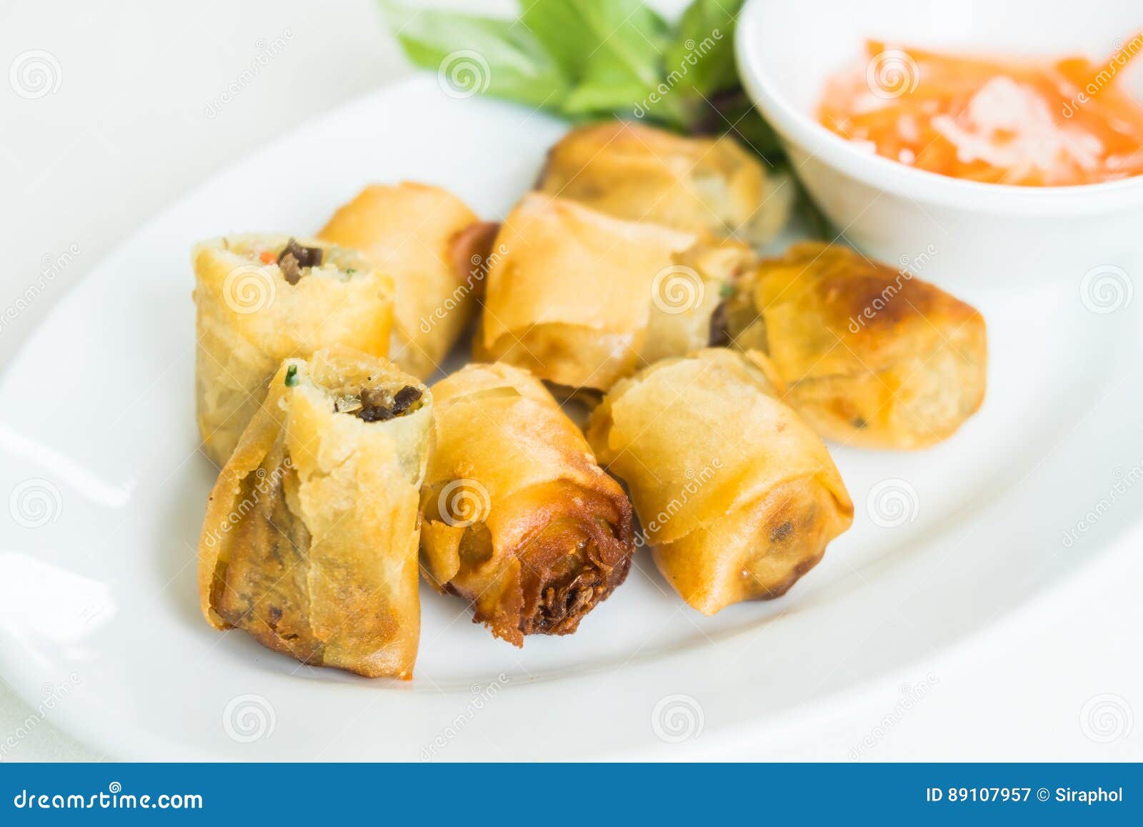 Fried spring roll stock image. Image of roll, cuisine - 89107957