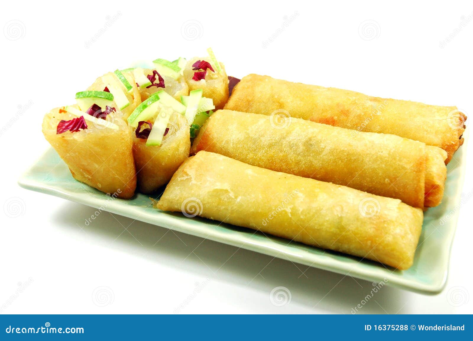 Fried Spring Rolls stock photo. Image of dish, china - 16375288