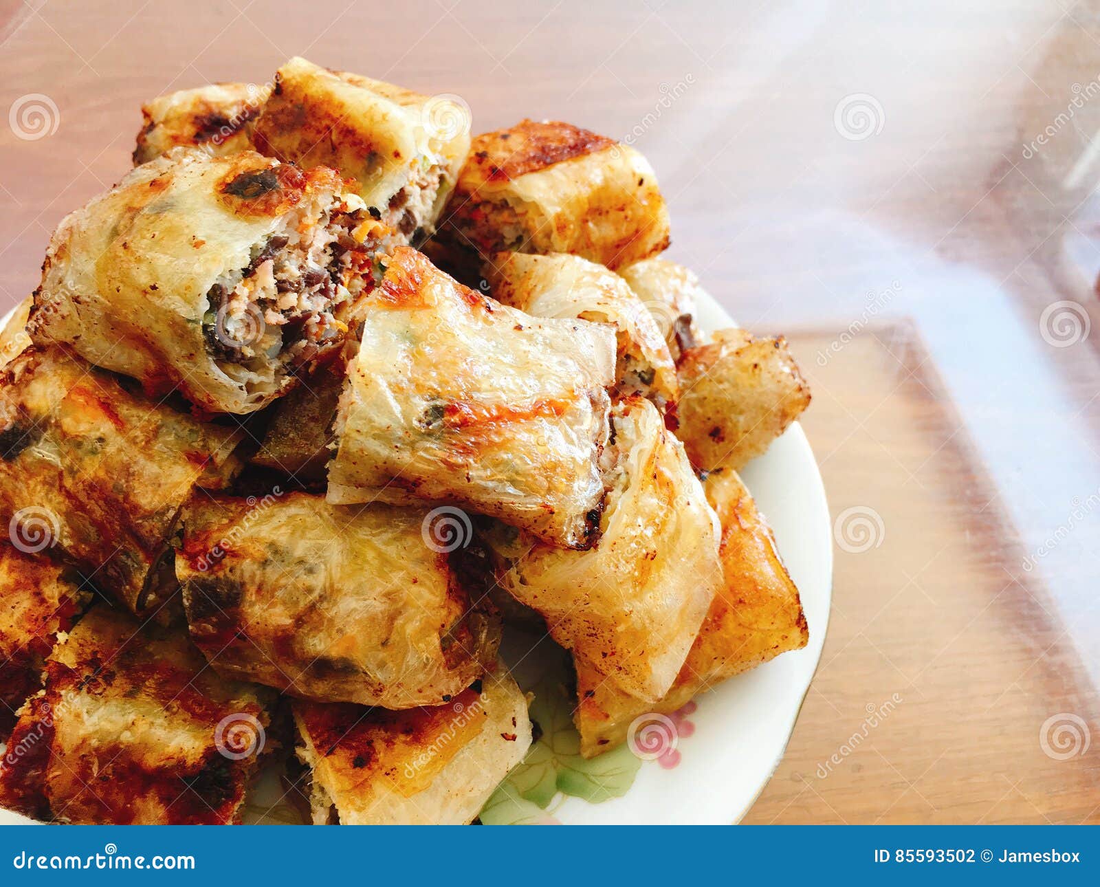 Fried Spring Rolls for Tet Holiday in Vietnam Stock Photo - Image of ...