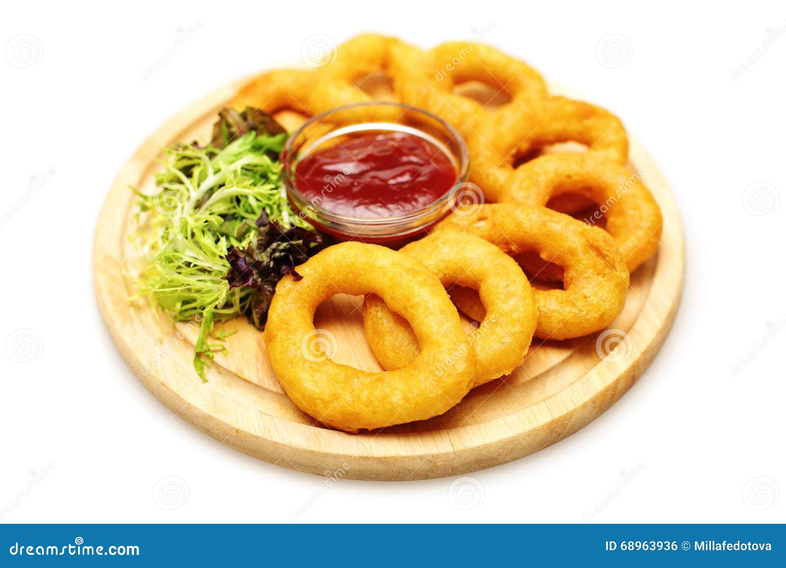 Fried Squid Rings stock photo. Image of sauce, fish, crumbed - 68963936