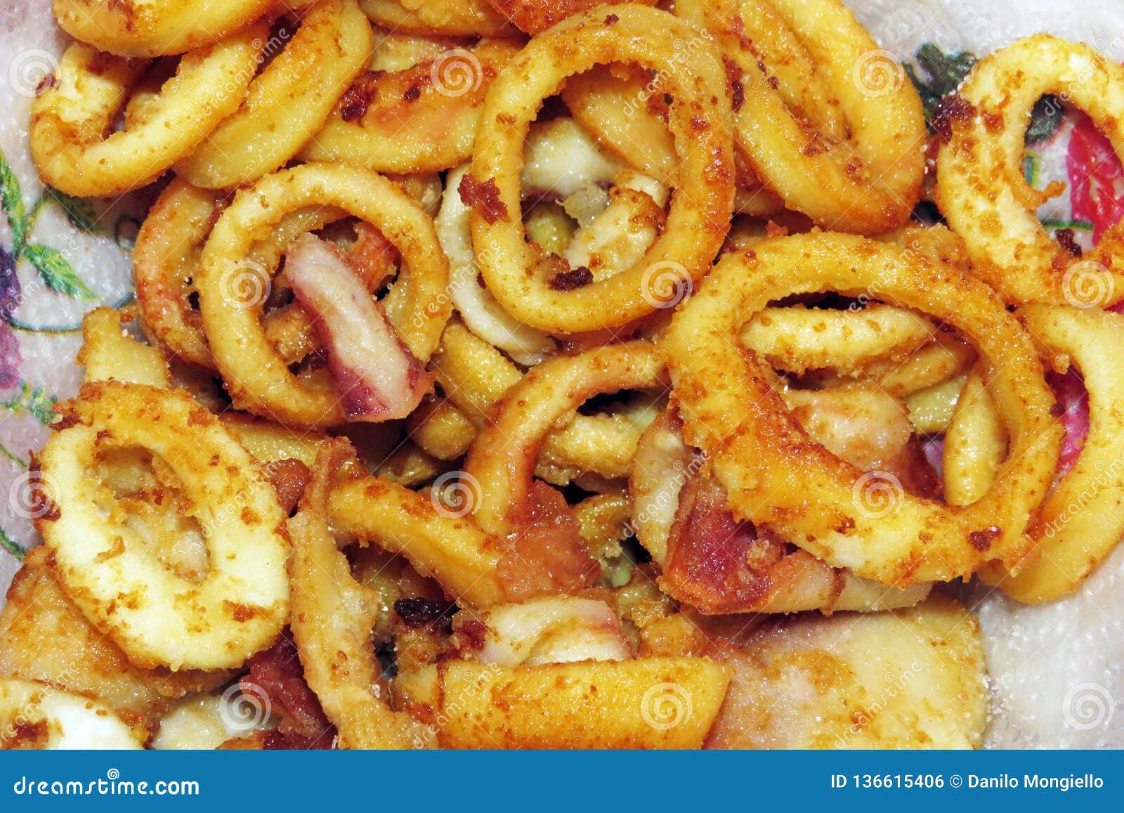 Fried calamari stock photo. Image of italian, italy - 136615406