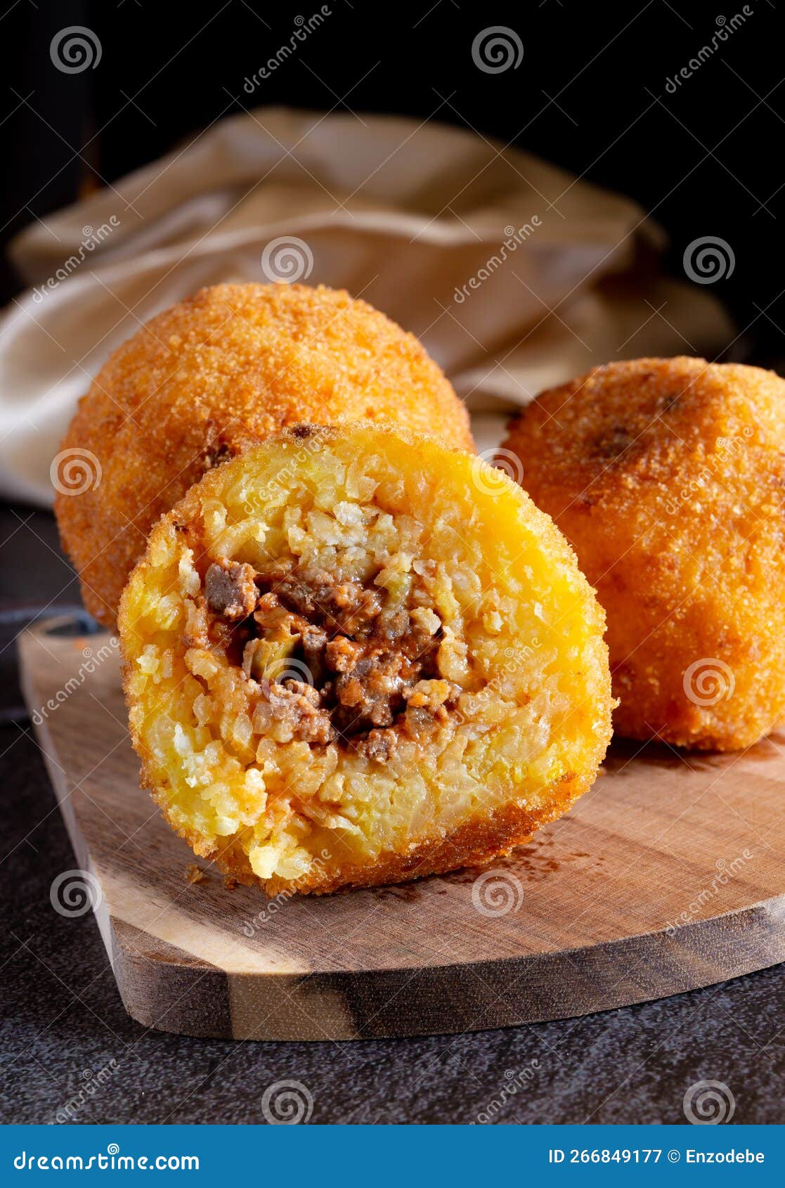 Sicilian Arancini Italian Rice Balls Traditional Street Food In Italy ...
