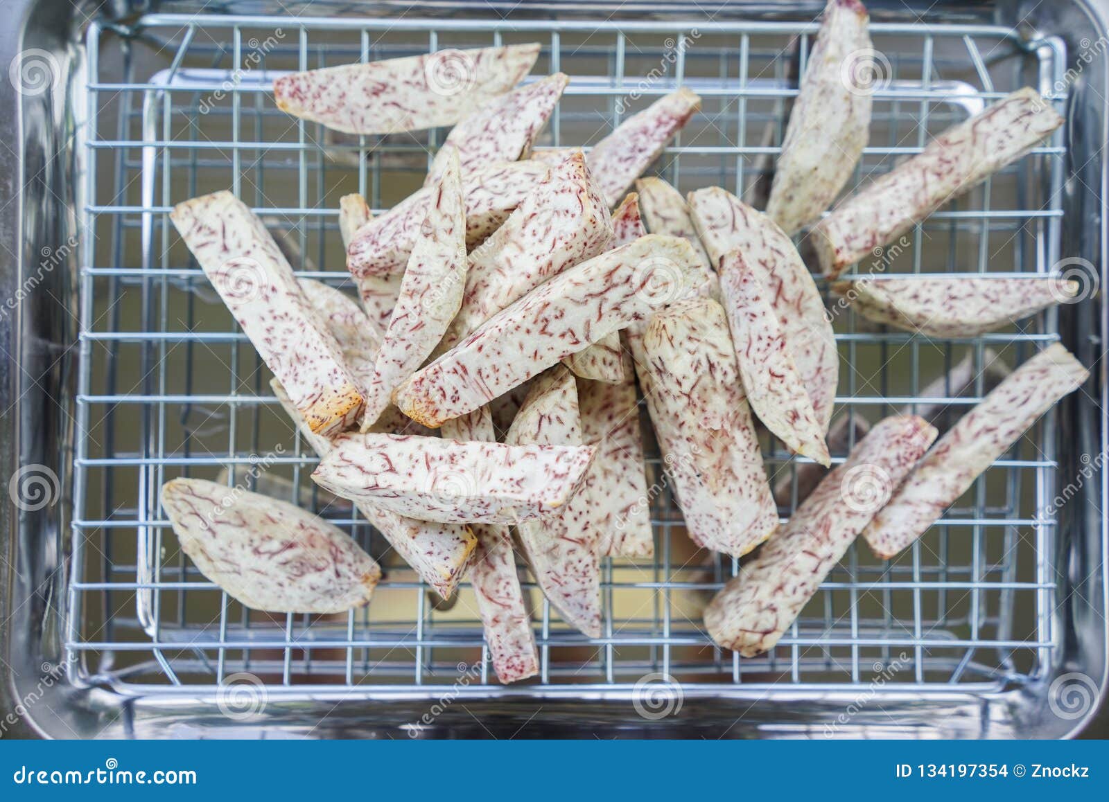 Fried taro dry stock photo. Image of snow, wait, fresh - 134197354