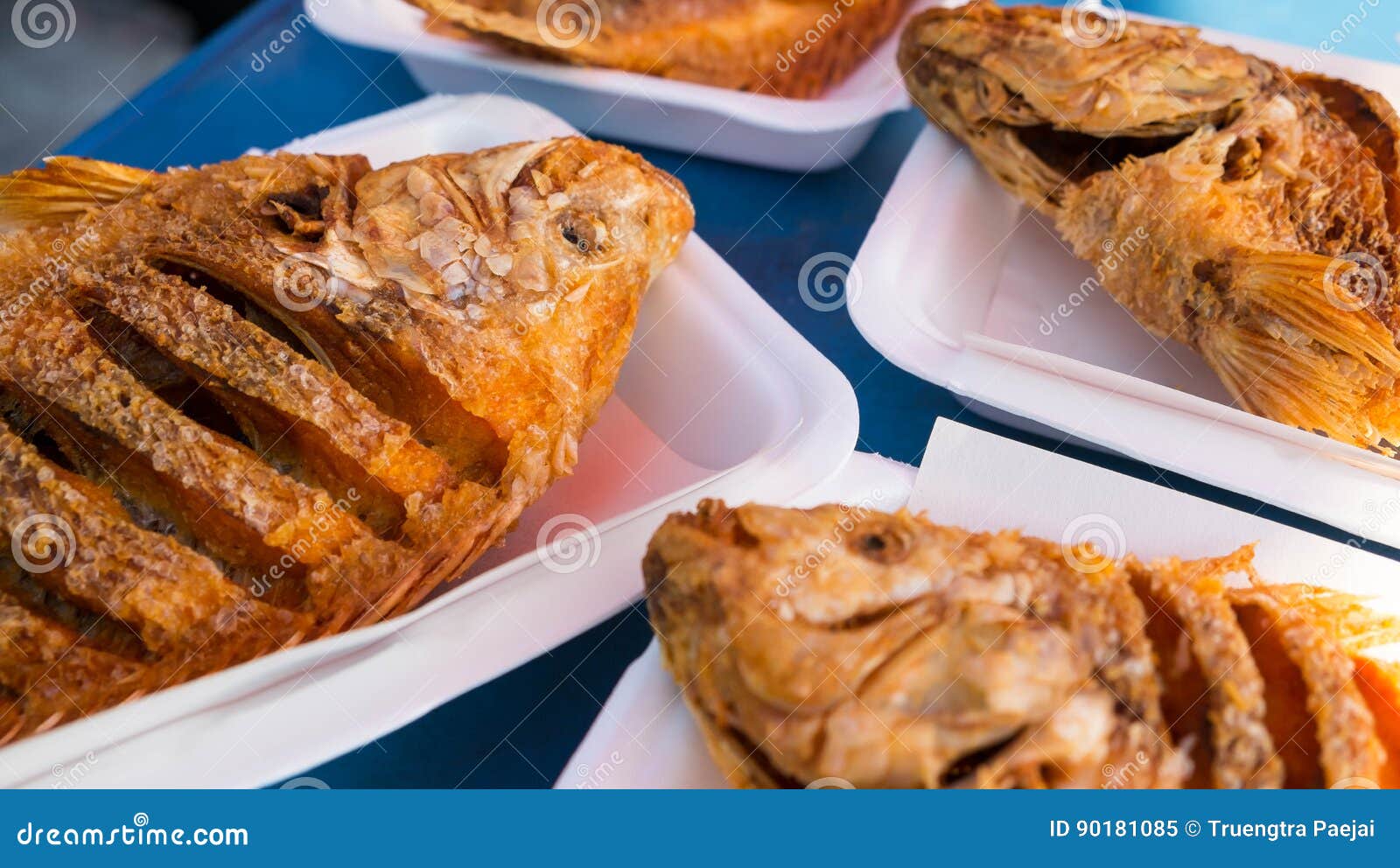 Fried tilapia in box stock image. Image of tilapia, nutrition - 90181085