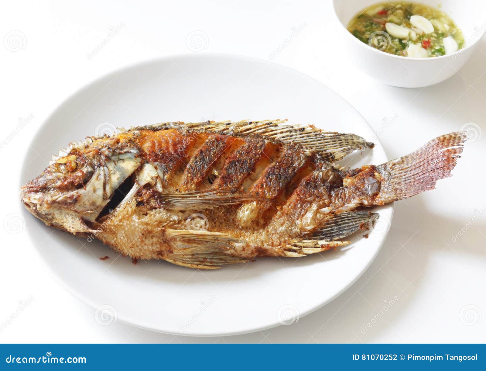 Fried Tilapia fish fried stock photo. Image of kitchen - 81070252