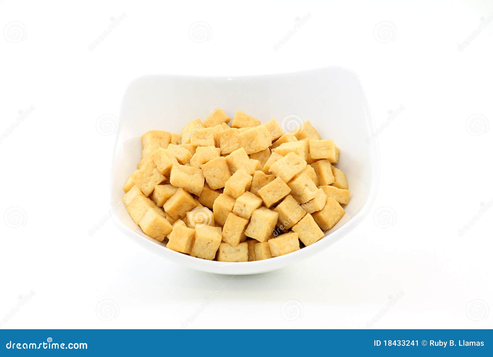 Fried Tofu Soy Bean Curd stock image. Image of vegetarian - 18433241