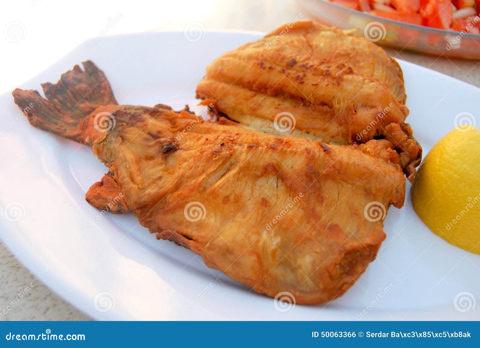 Fried trout stock photo. Image of dinner, fishy, menu - 50063366