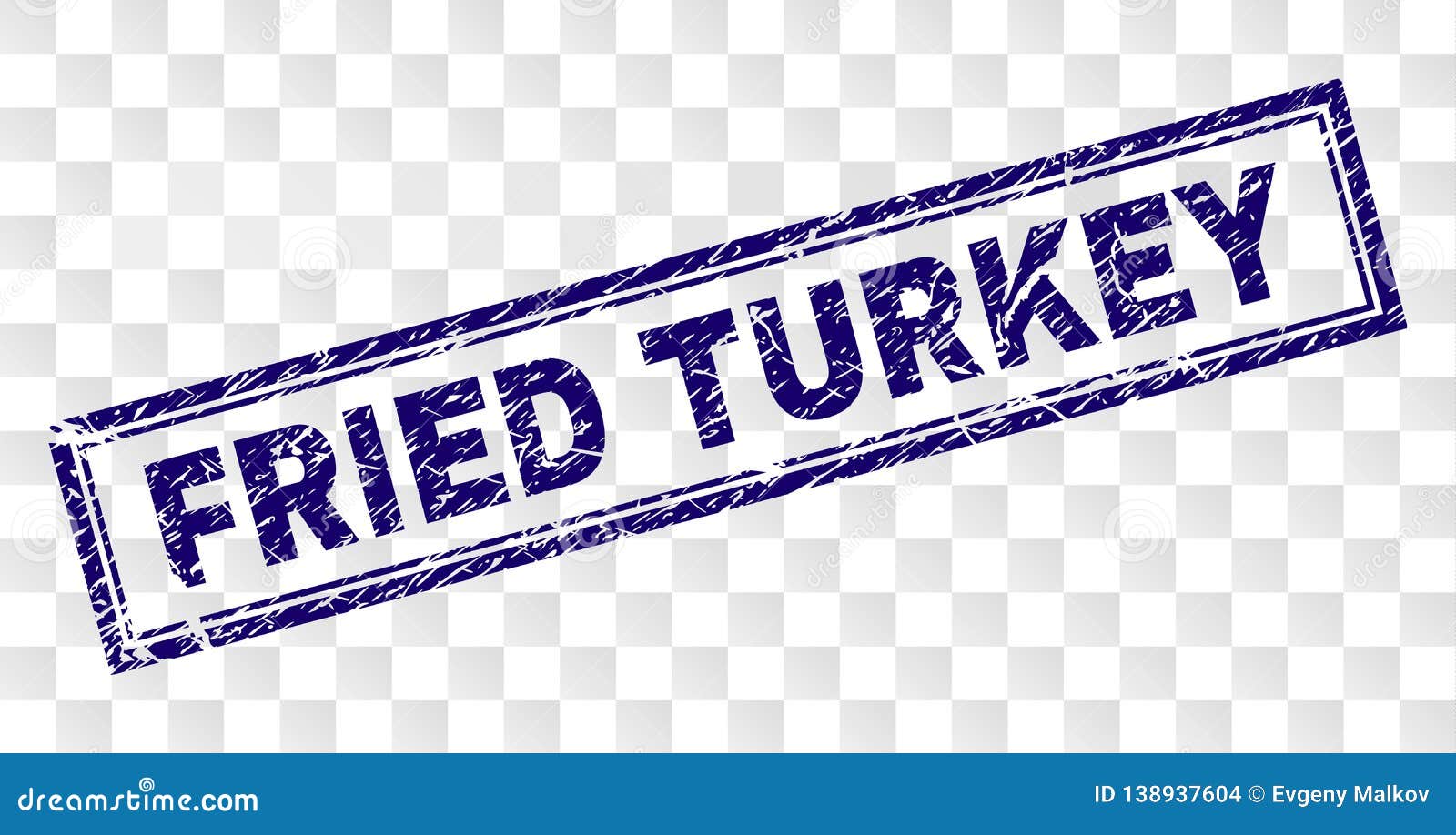 Grunge FRIED TURKEY Rectangle Stamp Stock Vector - Illustration of ...