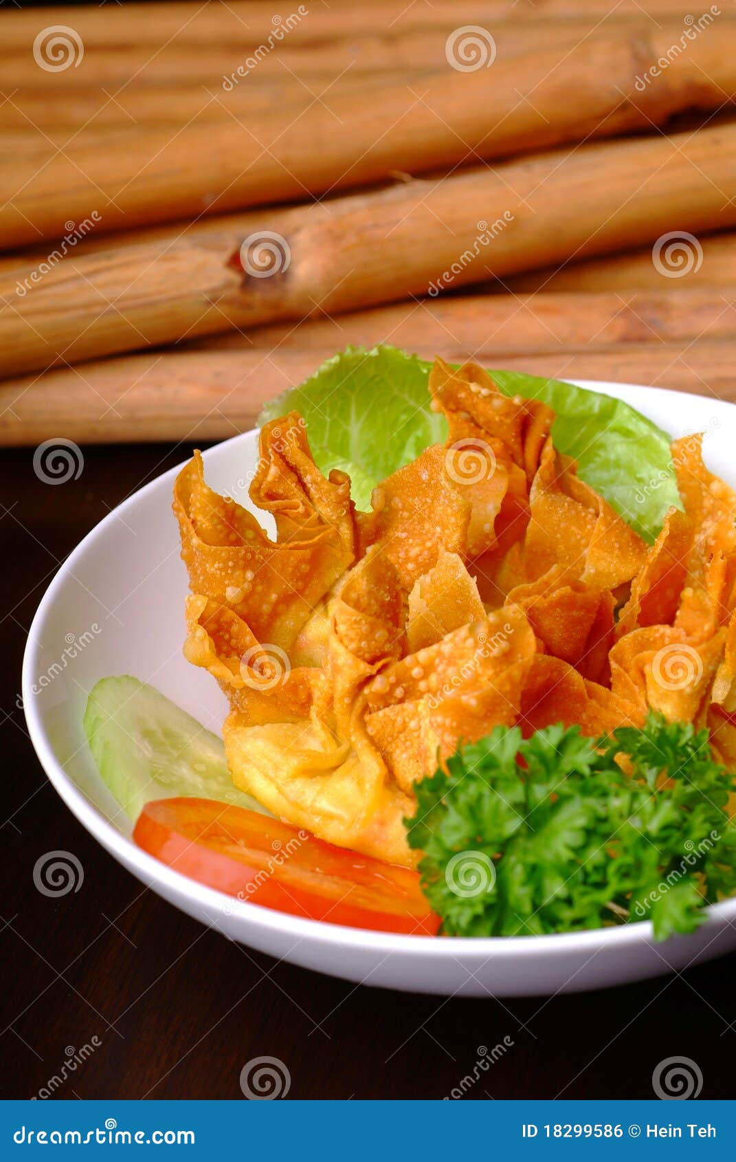 Fried Wanton stock photo. Image of cooked, china, asia - 18299586