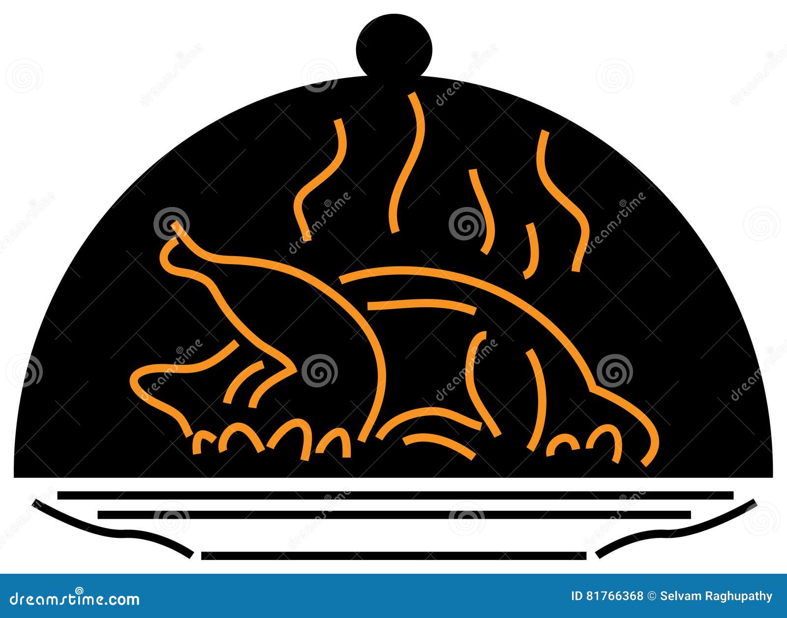 Whole Chicken Or Turkey. Poultry Carcass, Broiler Meat Vector. Hand ...