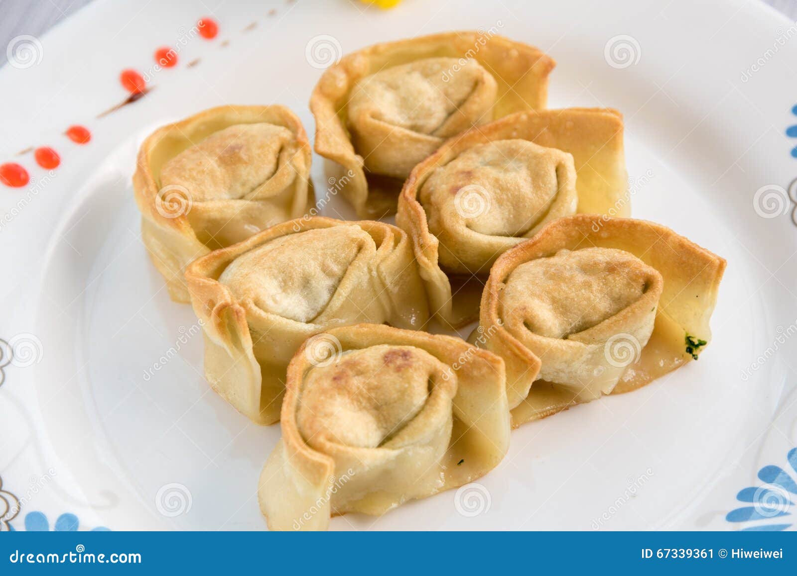 Fried wonton stock image. Image of cooked, fried, dimsum - 67339361