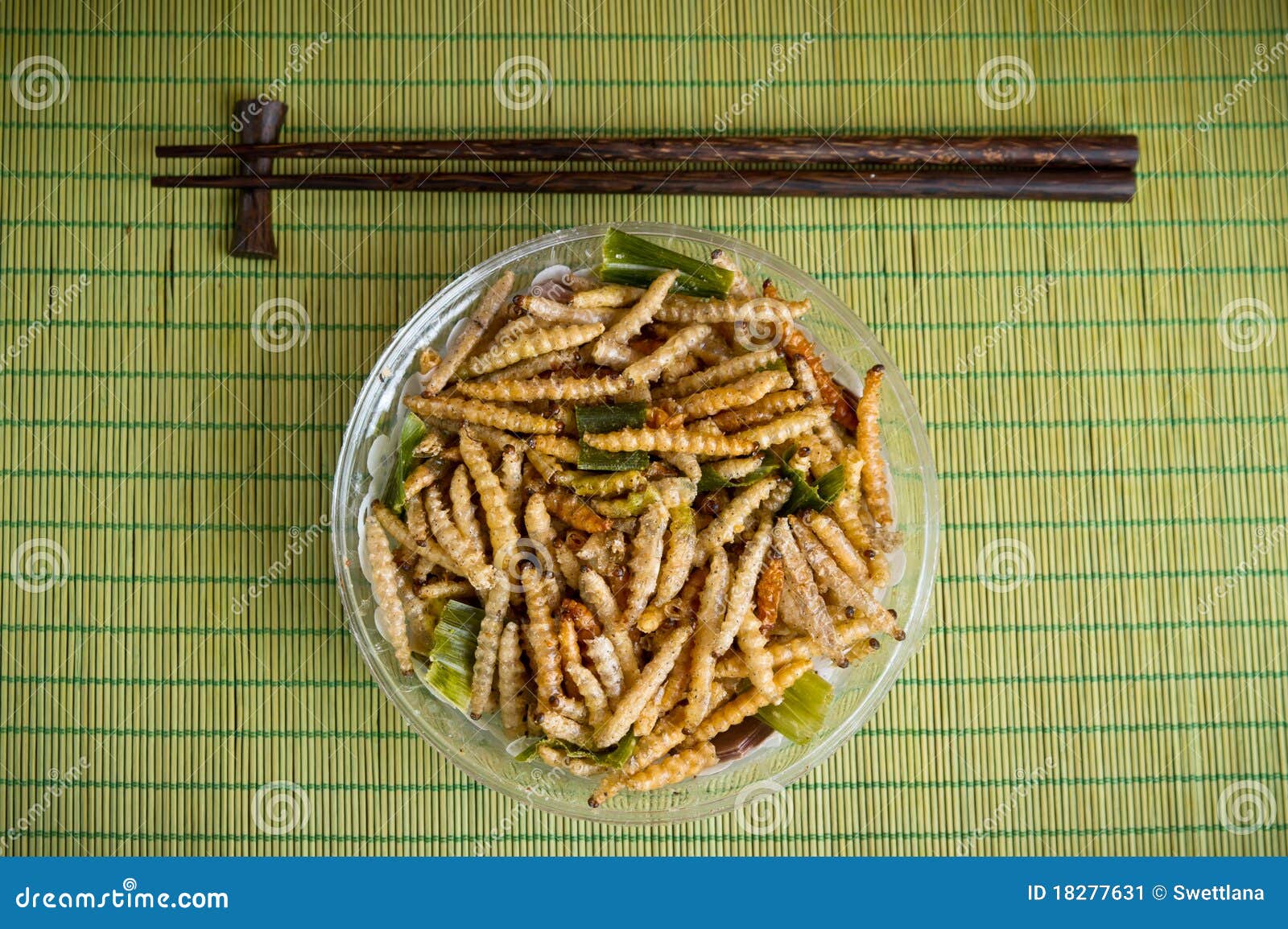 Fried worm bamboo stock image. Image of china, lunch - 18277631