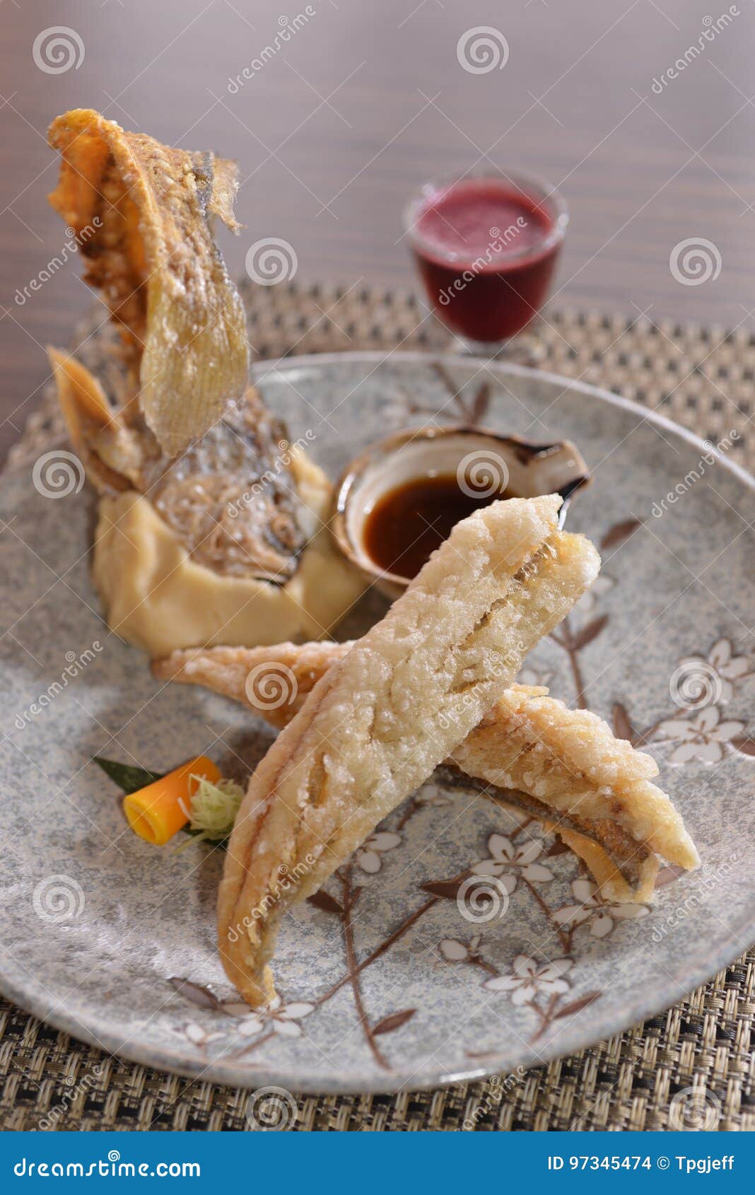 Fried yellow croaker stock photo. Image of food, nutrition - 97345474