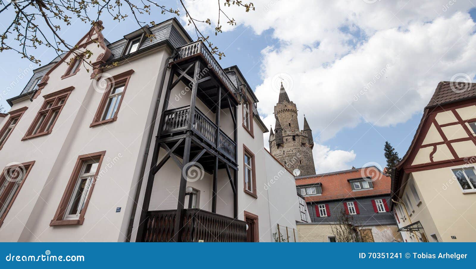 Friedberg Castle Mountain Germany Stock Image - Image of building ...