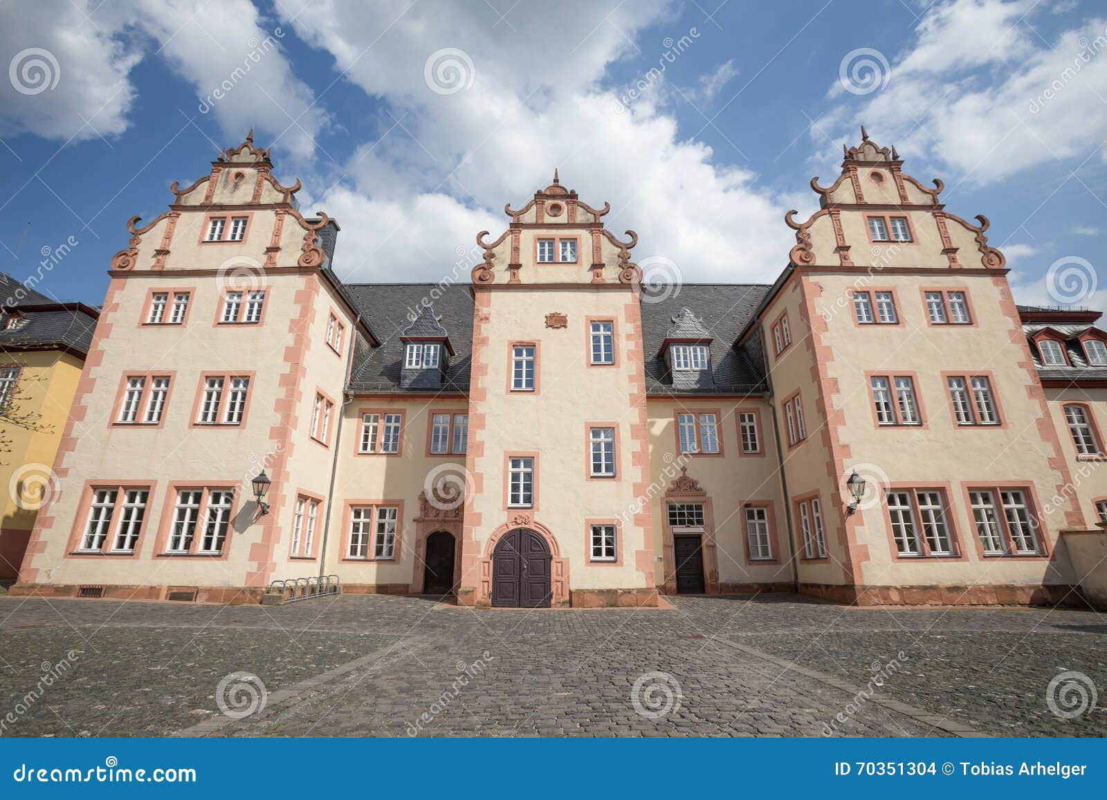 Friedberg Castle Mountain Germany Stock Photo - Image of wall, hessen ...
