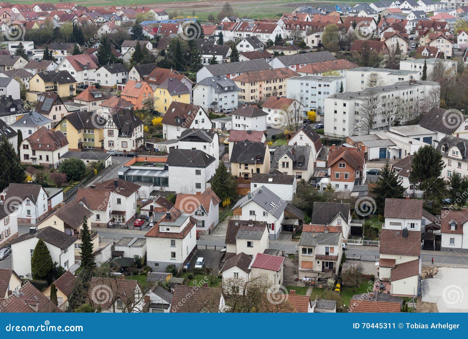 Friedberg City Germany from Above Stock Image - Image of german, castle ...
