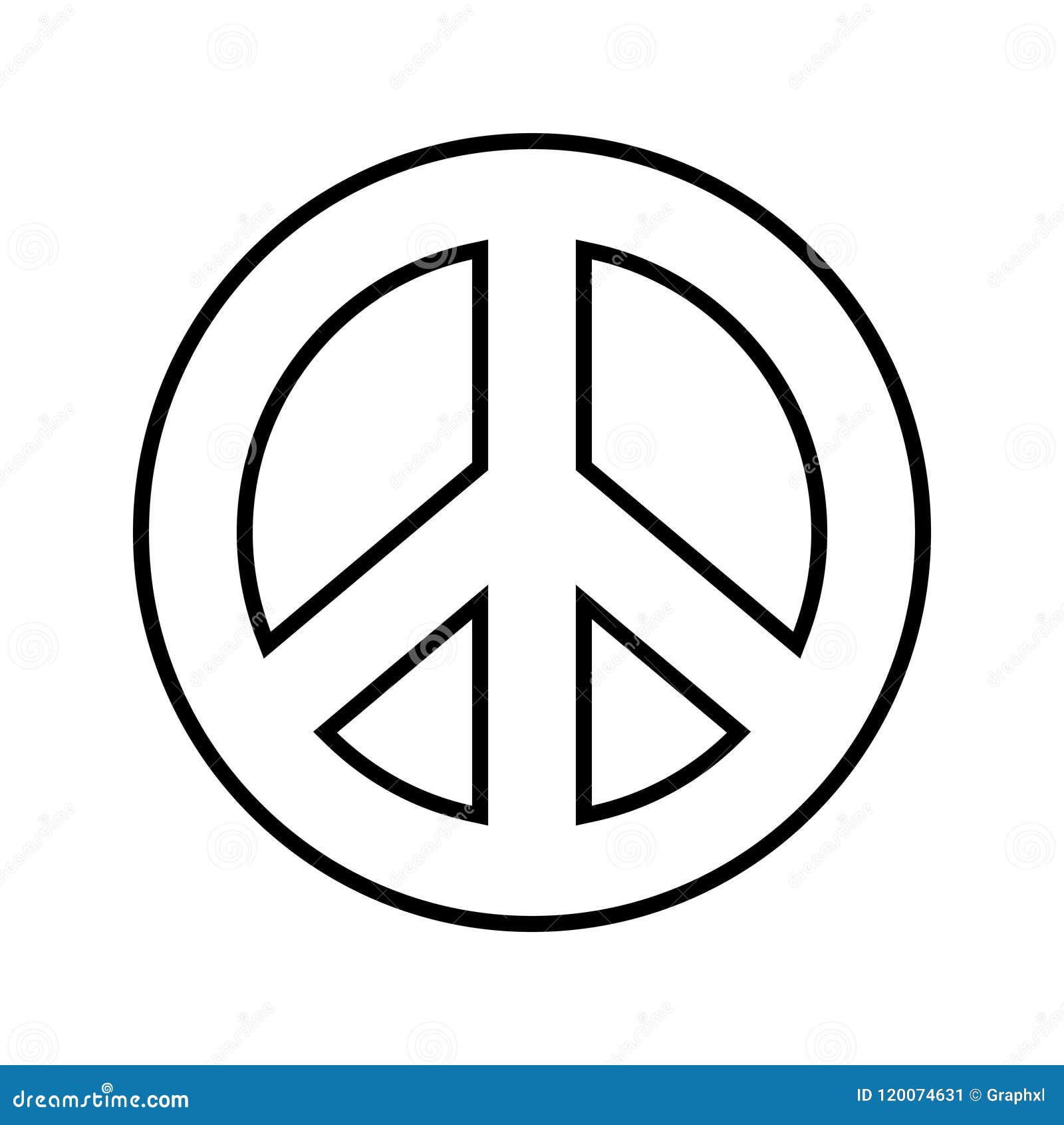 Friedenssymbol, Entwurfsvariante Vektor Abbildung - Illustration von ...