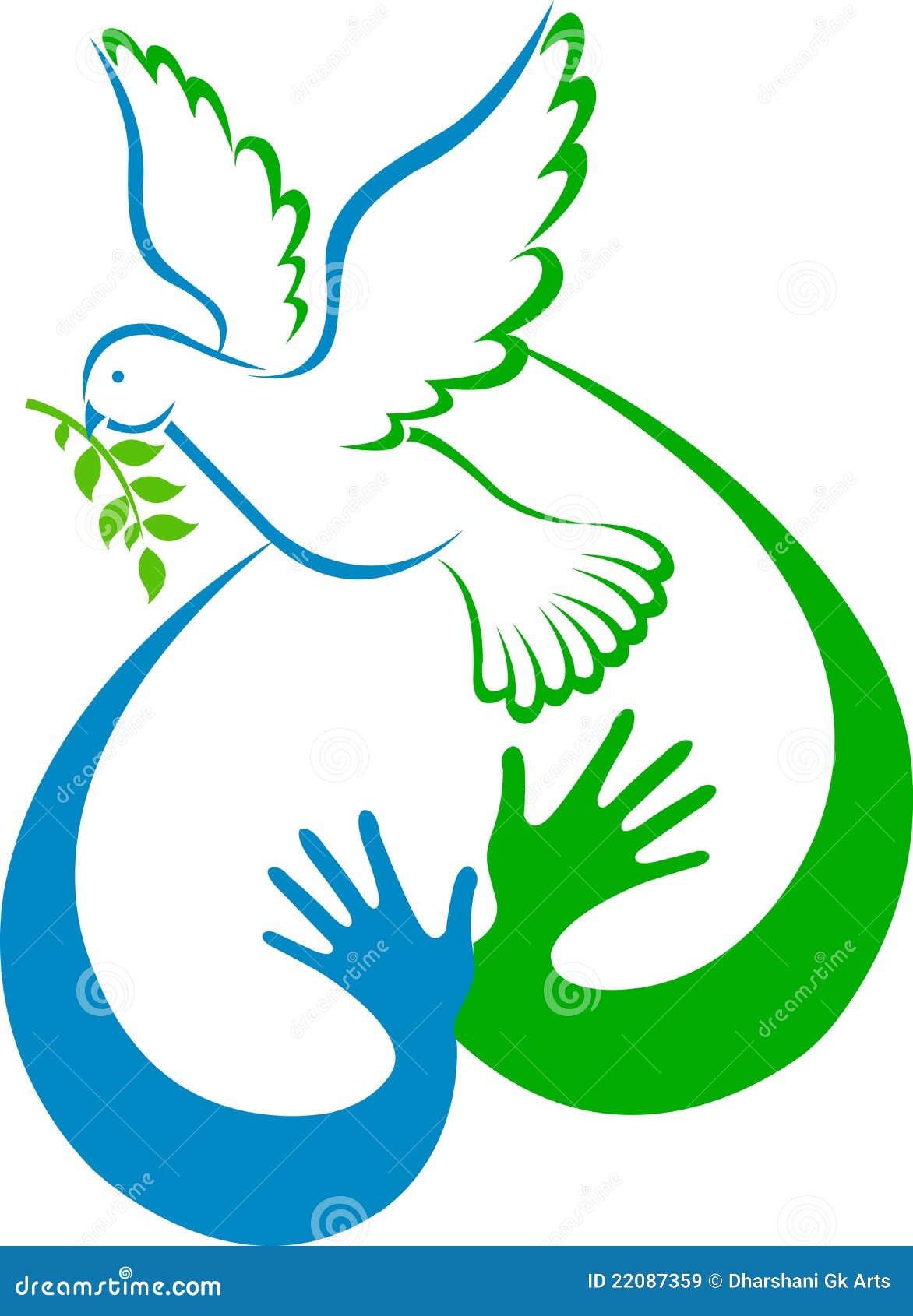 Friedenstaube vektor abbildung. Illustration von paare - 22087359