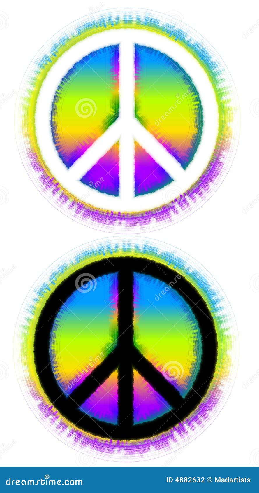 Friedenszeichen-Symbole stock abbildung. Illustration von frieden - 4882632