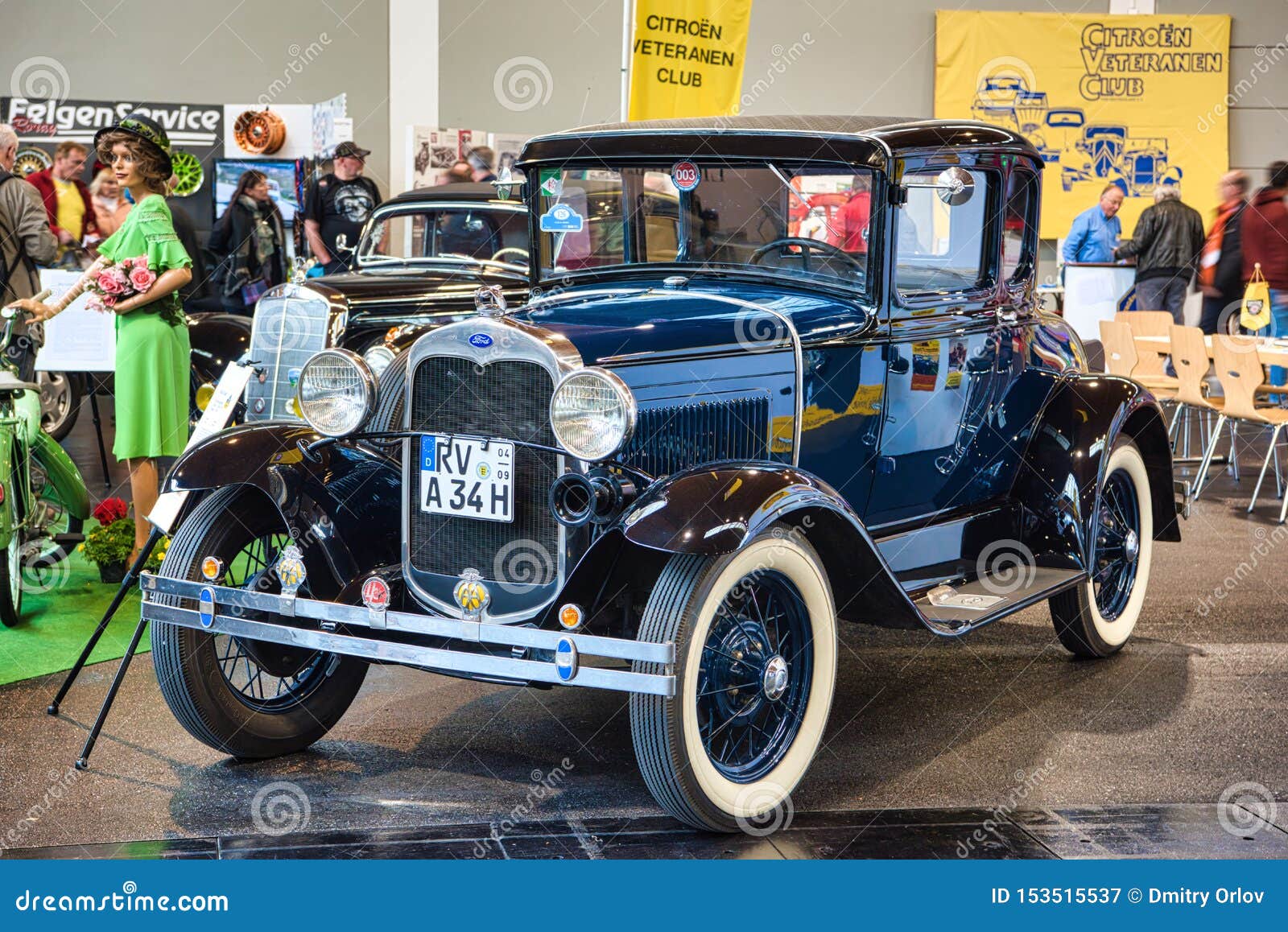 FRIEDRICHSHAFEN - MAY 2019: Dark Blue FORD MODEL a COUPE 1930 at ...