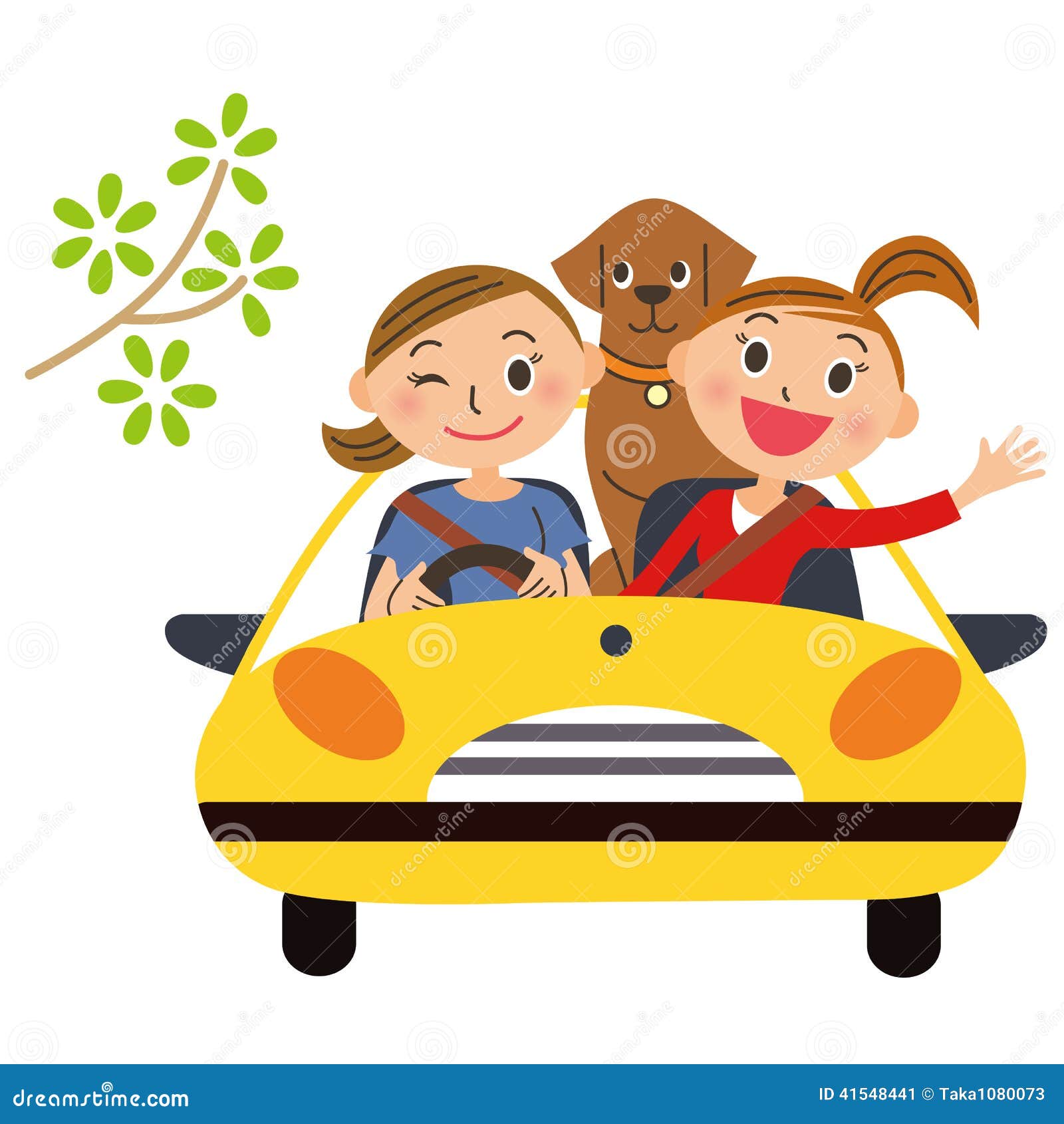 Friend and drive stock vector. Illustration of boss, pretty - 41548441