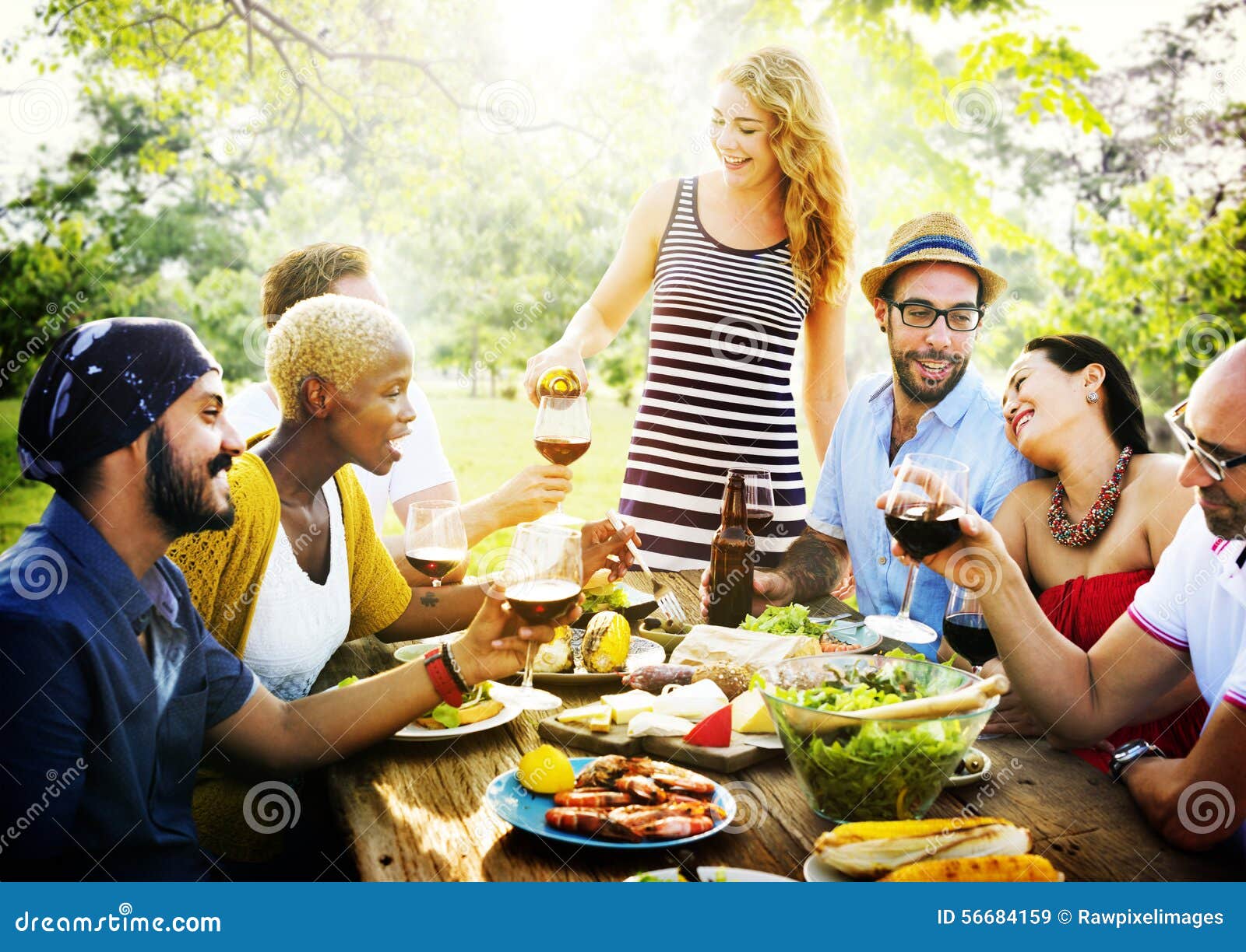 Friend Friendship Dining Celebration Hanging Out Concept Stock Image ...