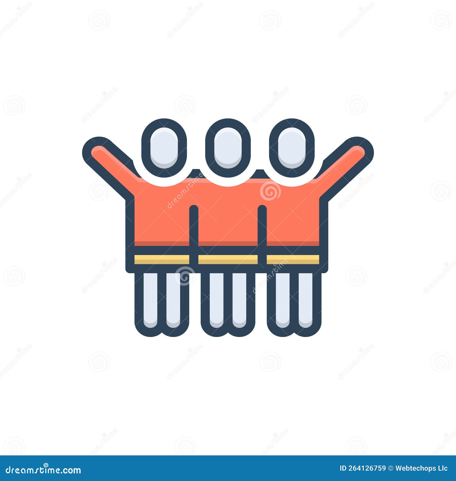 Color Illustration Icon for Friend, Best Friend and Ally Stock Vector ...