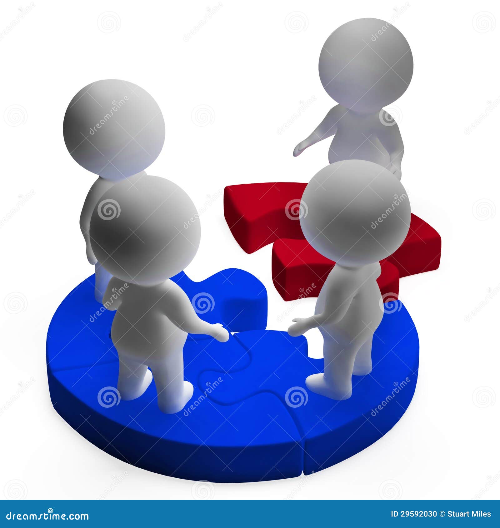 Friend Joining Group Showing Union and Togetherness Stock Illustration ...