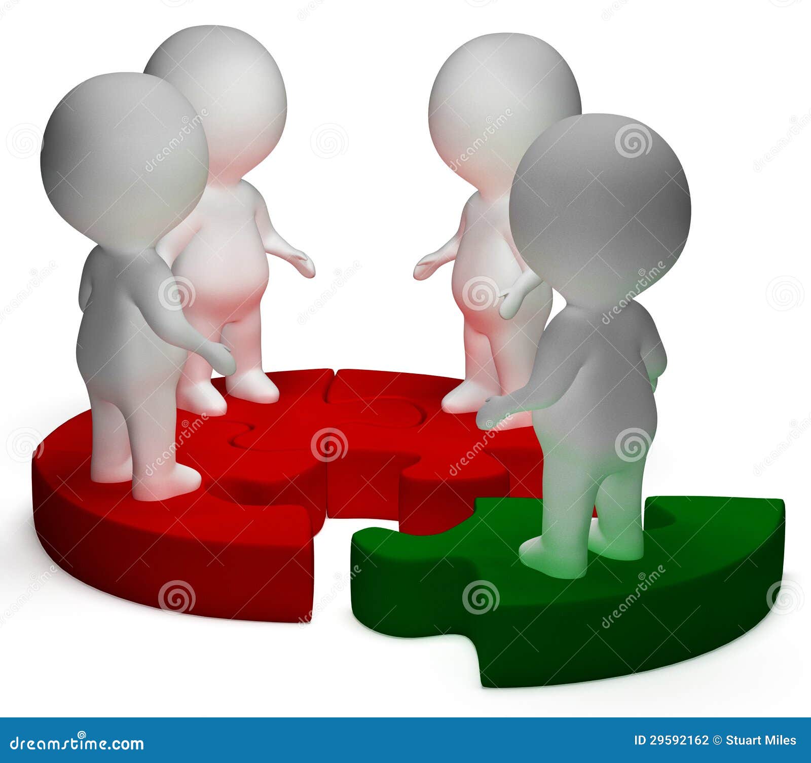 Friend Joining Group Shows Union and Togetherness Stock Illustration ...