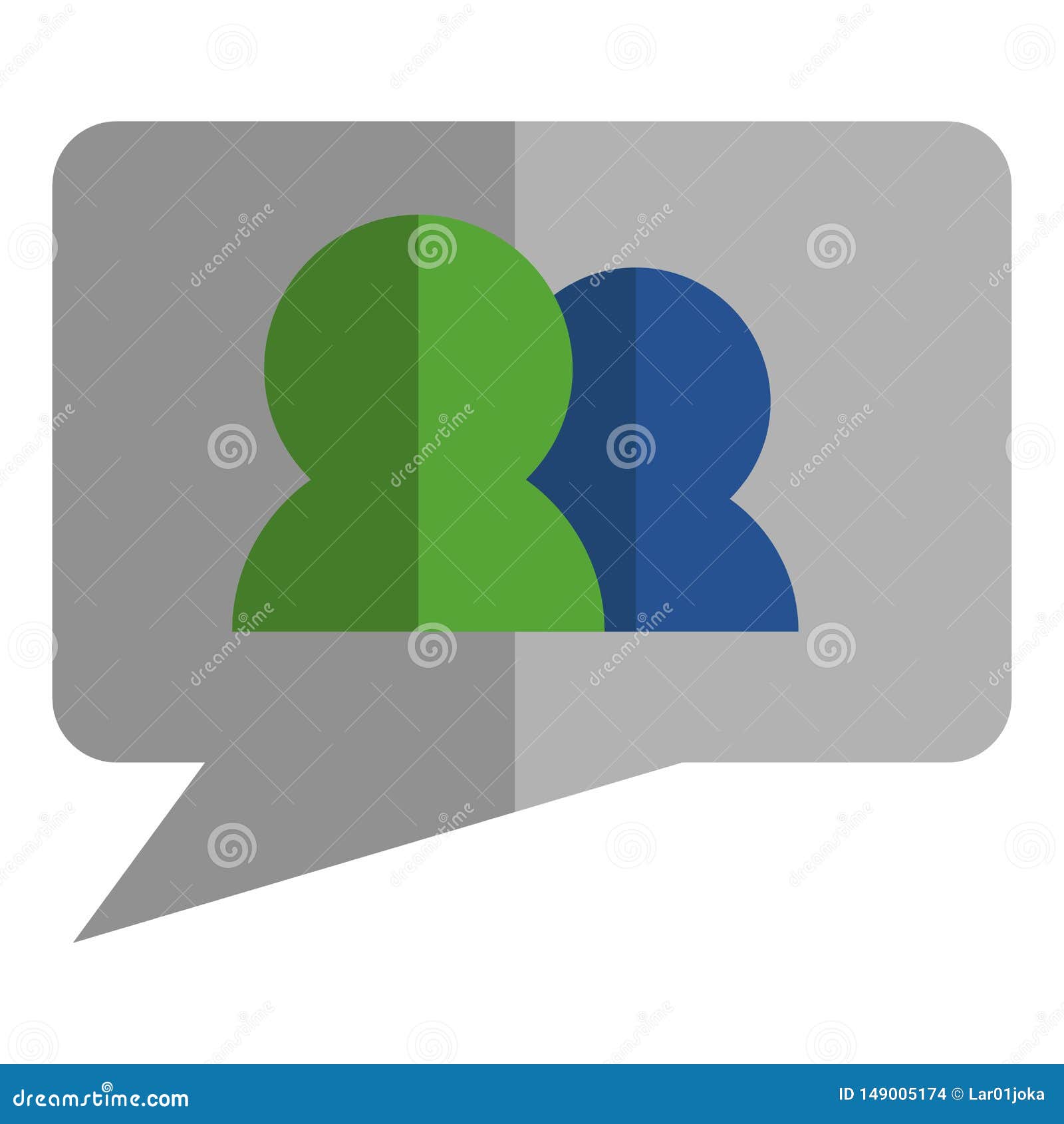 Friend Request Icon on a Bubble Chat Stock Vector - Illustration of ...