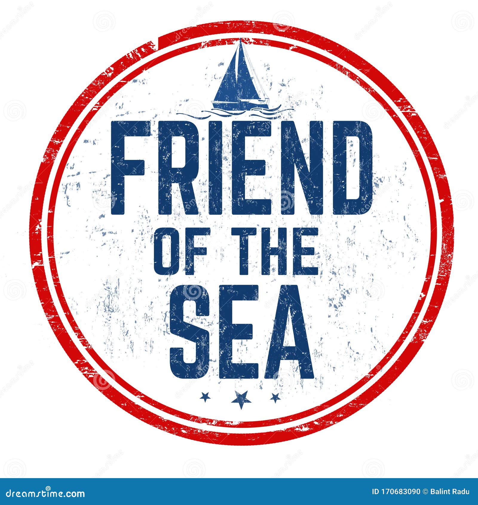 Friend of the Sea Sign or Stamp Stock Vector - Illustration of design ...