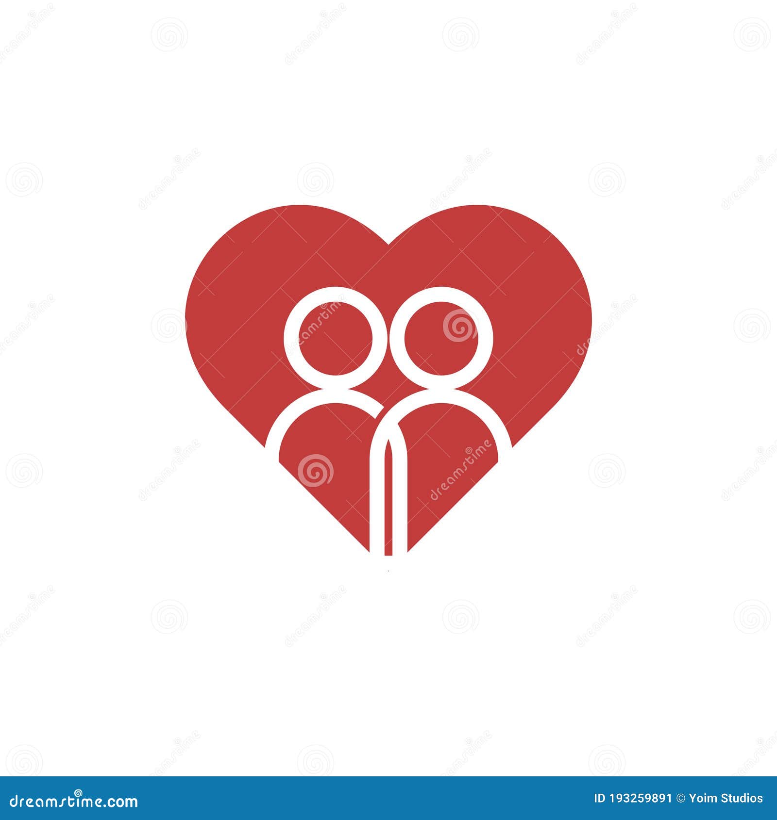 Friend Vector Icon Logo Design Template Illustration Stock Vector ...