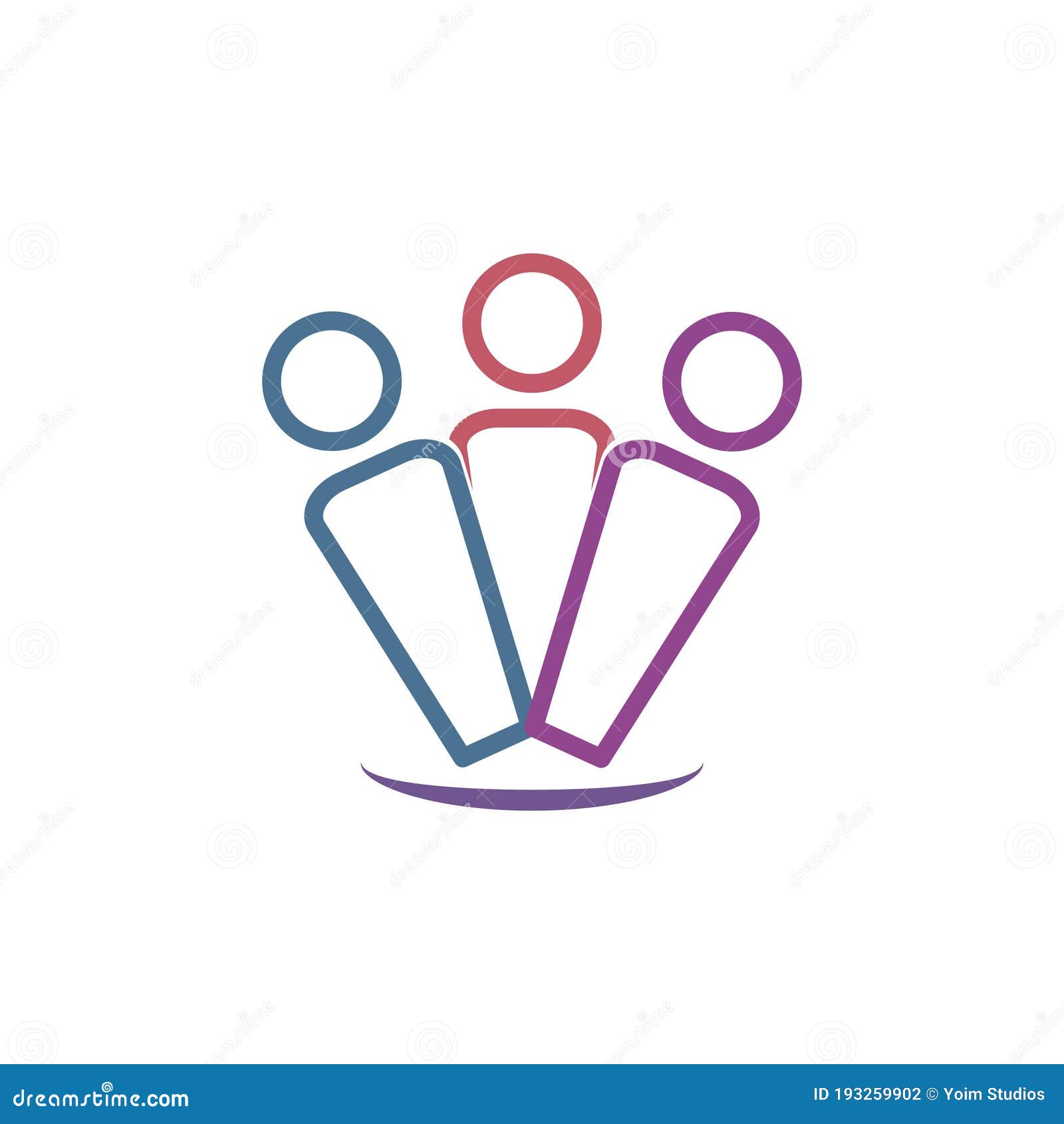 Friend Vector Icon Logo Design Template Illustration Stock Vector ...