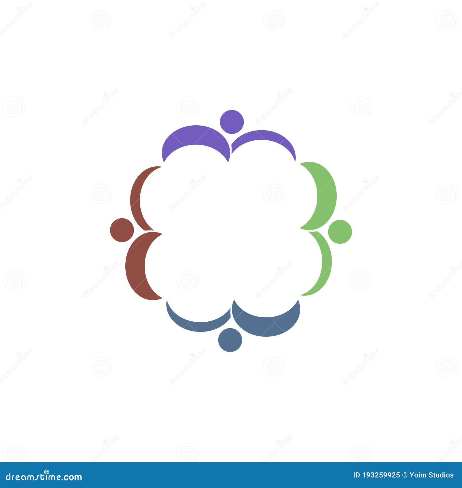 Friend Vector Icon Logo Design Template Illustration Stock Vector ...